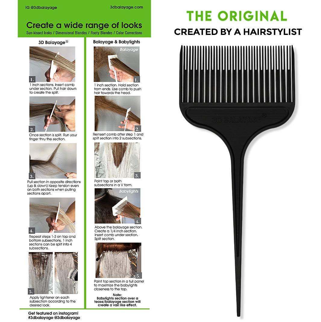 3D Balayage Comb for Babylights & Teasy Lights - Black | Original ...