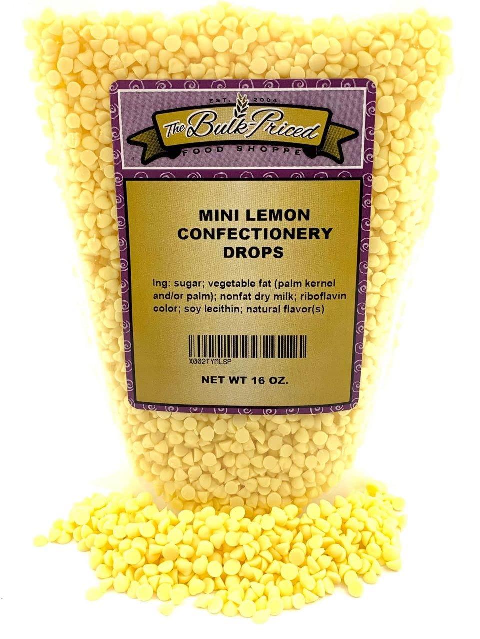 Mini Lemon Confectionery Drops - 1 lb. Bulk Size Baking Chips in ...