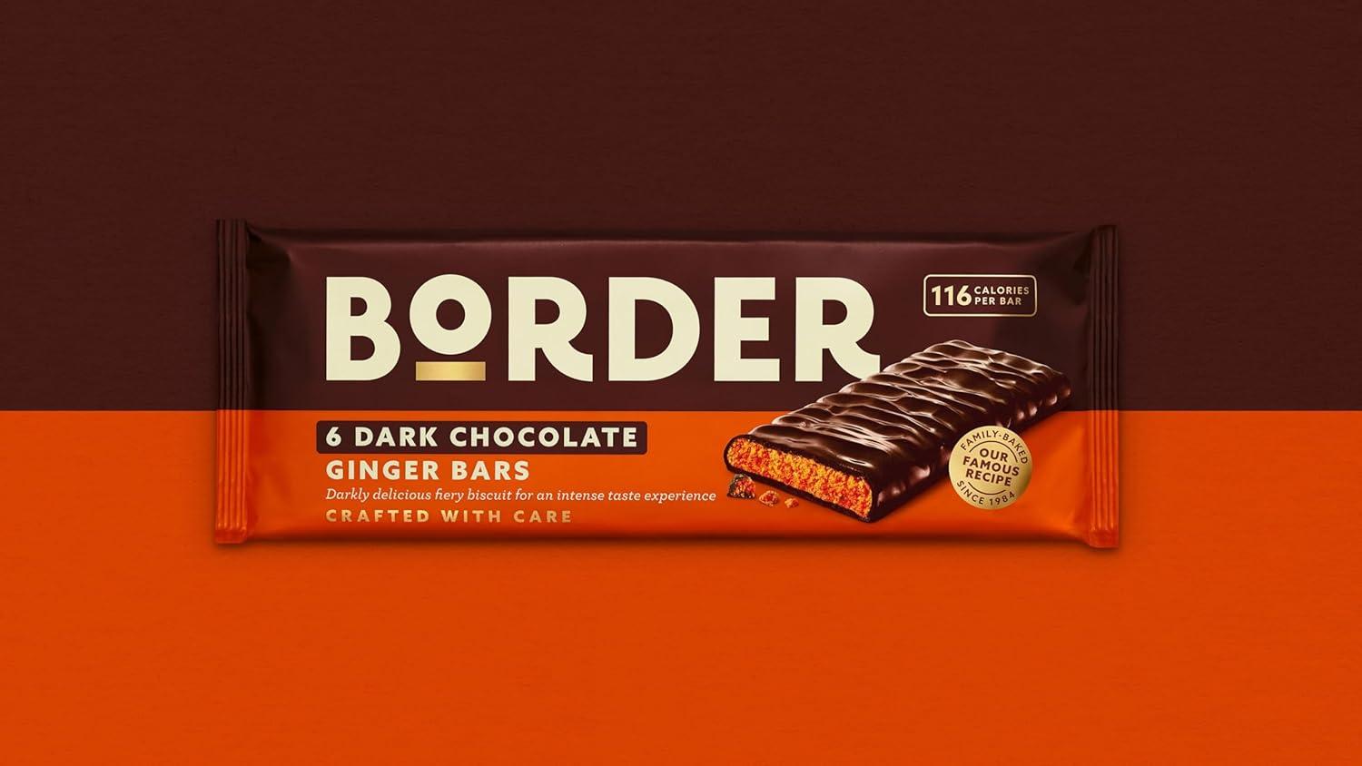 Border Dark Chocolate Ginger bars 144 g | Buy Now with Express ...
