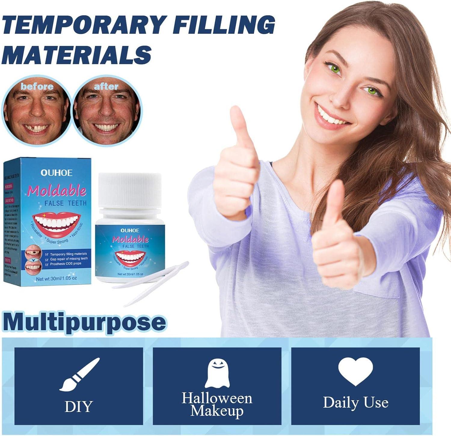 RENYWOSI Provisional Denture Kit | Temporary Restoration for Missing ...