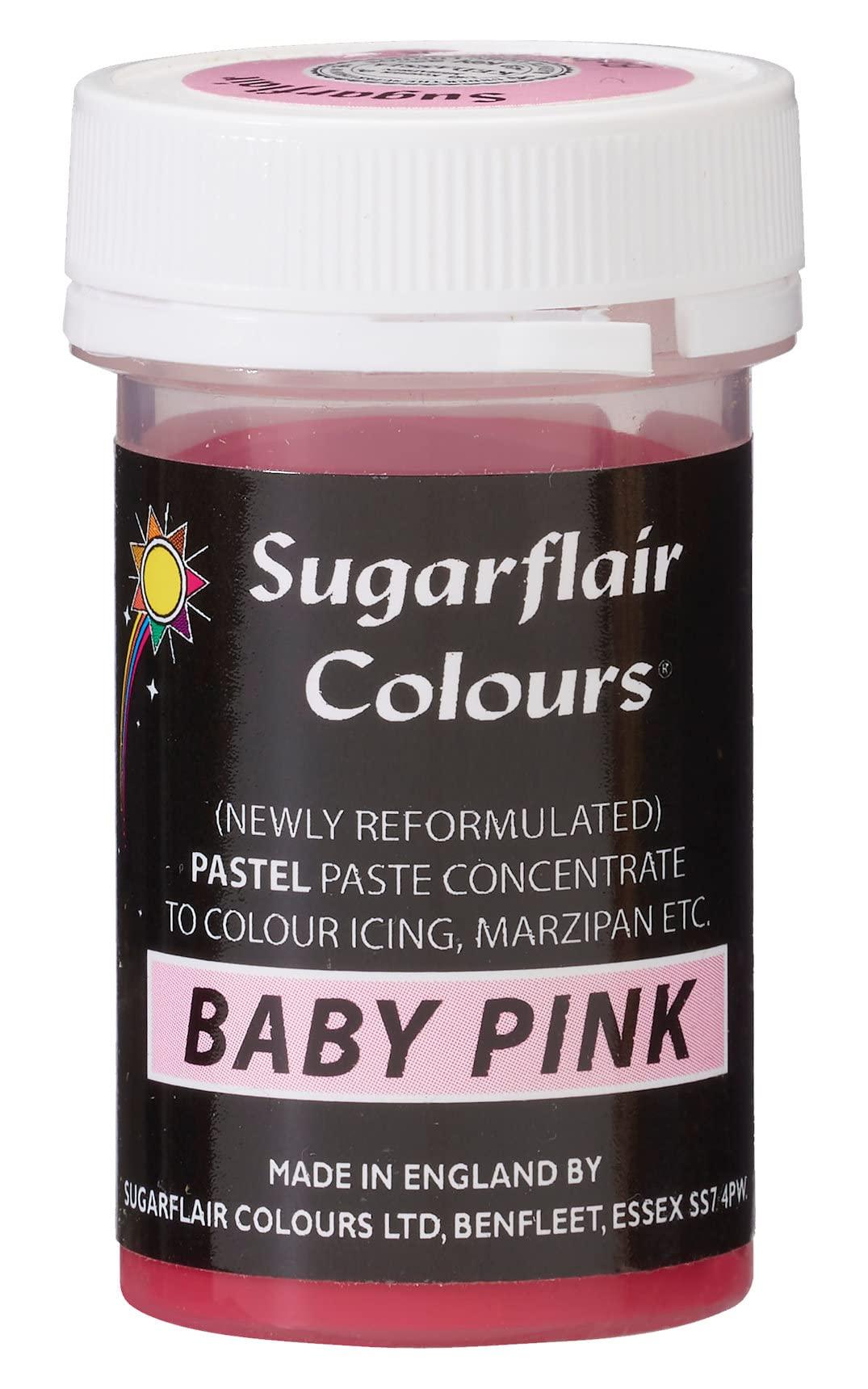 Sugarflair Baby Pink Food Colouring Paste - 25g | Highly Concentrated ...