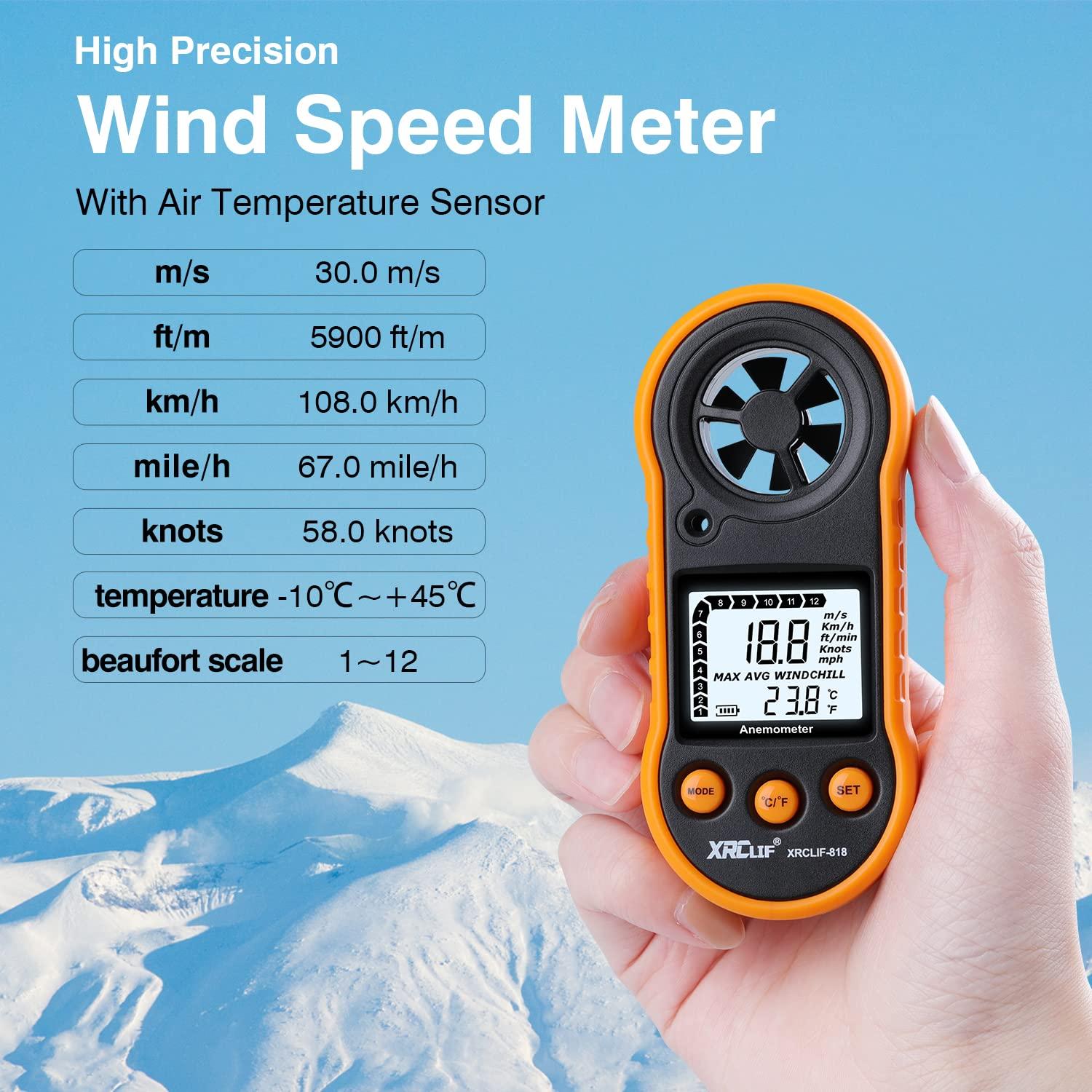 Digital Wind Knife Handheld Anemometer | Accurate Wind Speed Meter ...