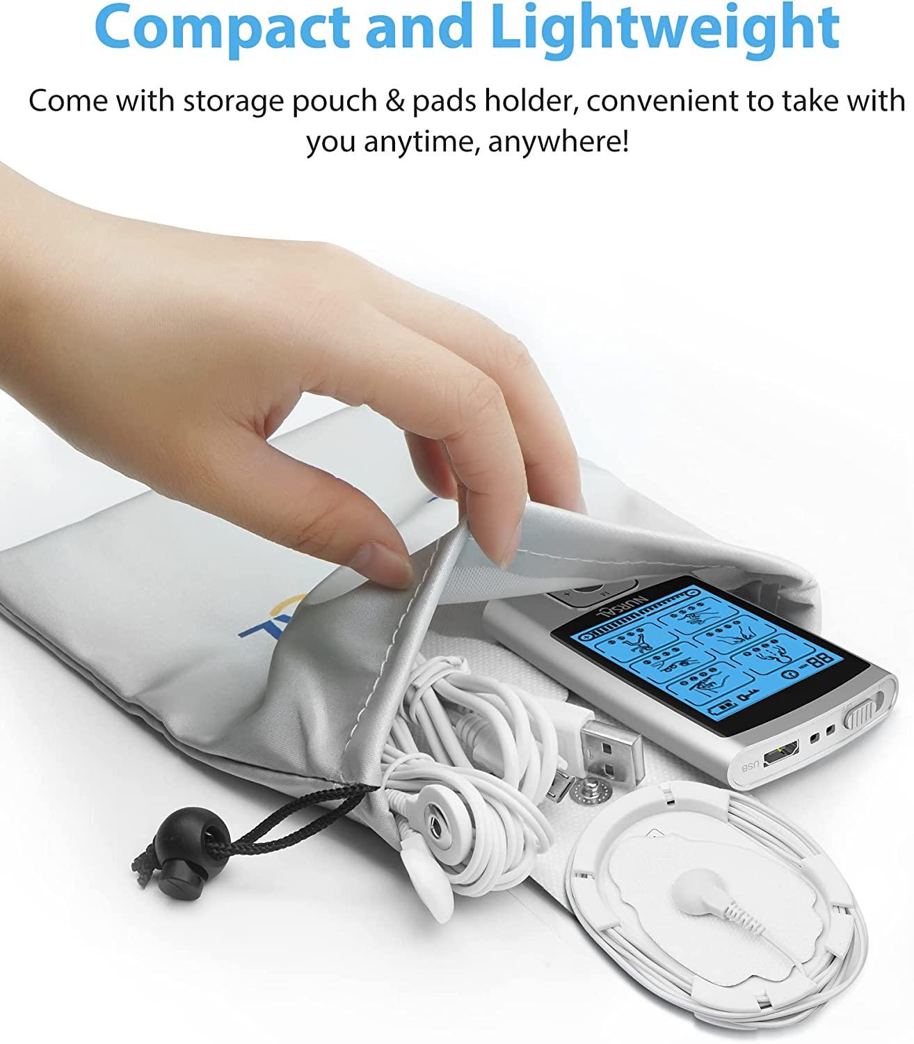 NURSAL 24 Modes TENS Unit Muscle Stimulator with Continuous Stimulation ...