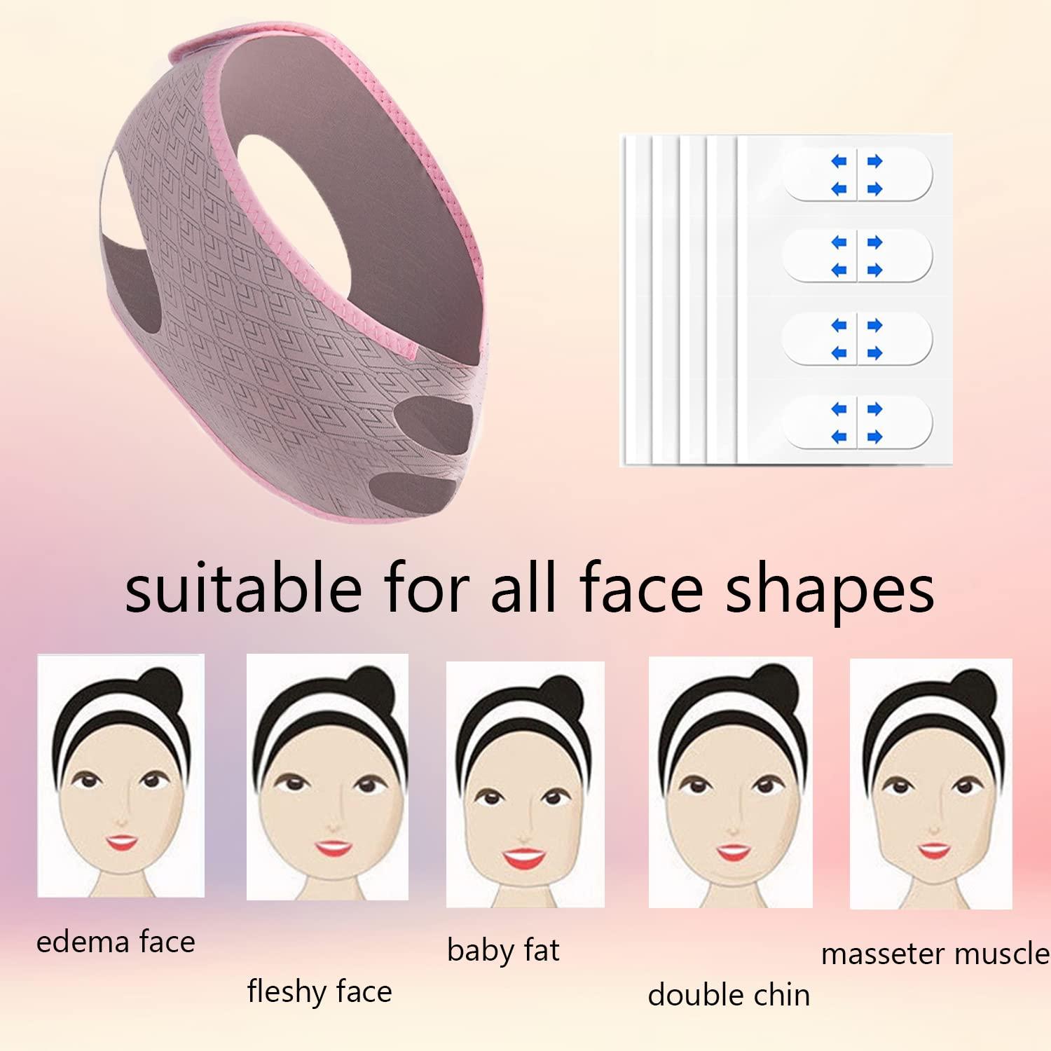 GTRA Beauty Face Sleep Sculpting Mask + V Line Mask & Face Lift Tape ...