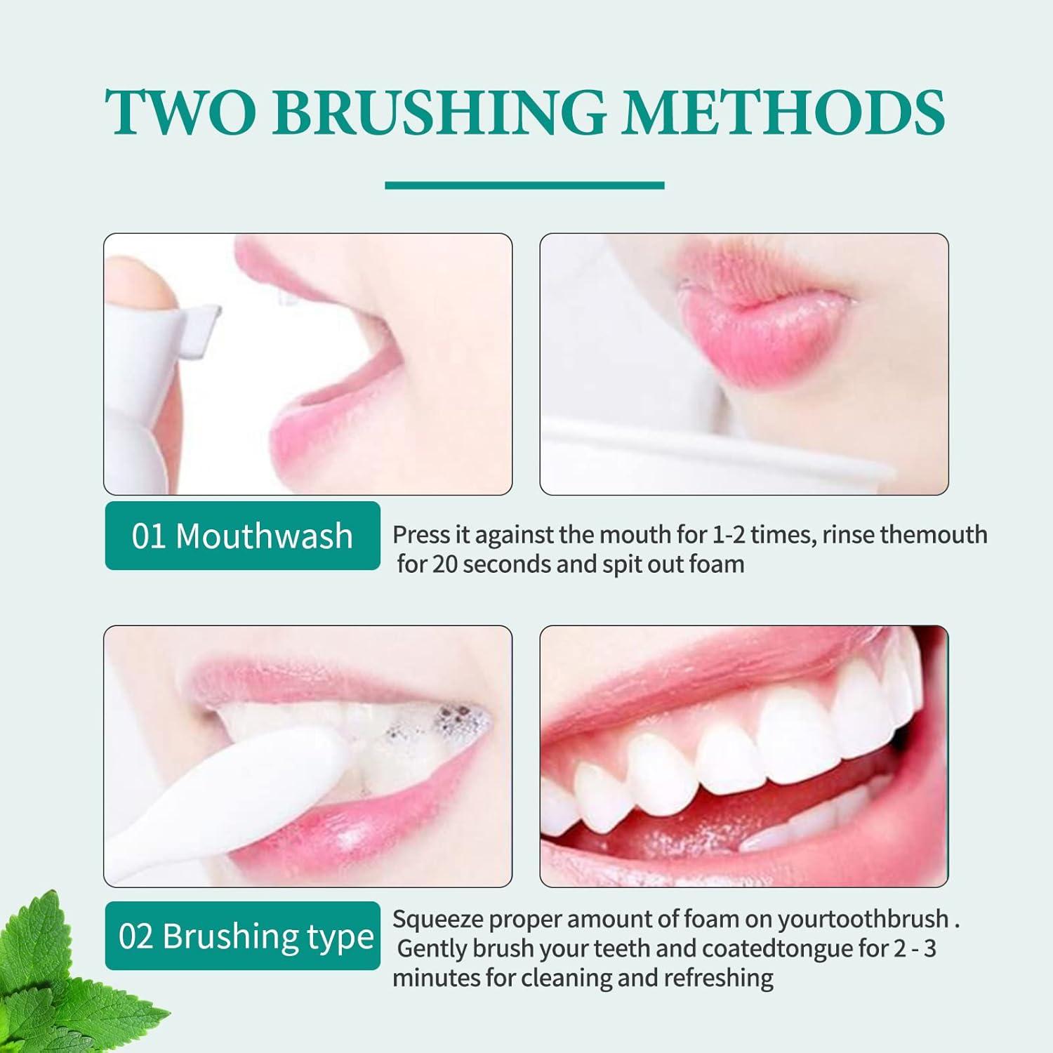 Fluoride-Free Foam Toothpaste & Mouthwash | Teeth Whitening & Fresh ...