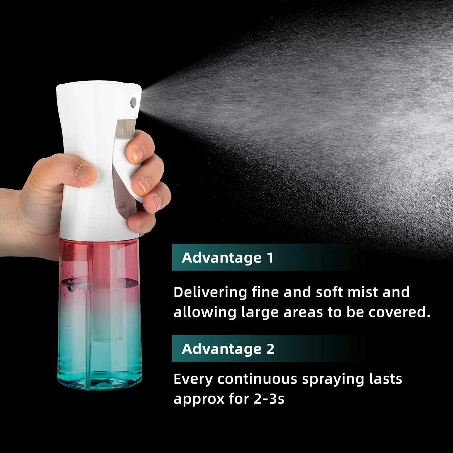 GIVITASOT Continuous Mister Spray Bottle 6.8 OZ - Fine Mist Spray for ...