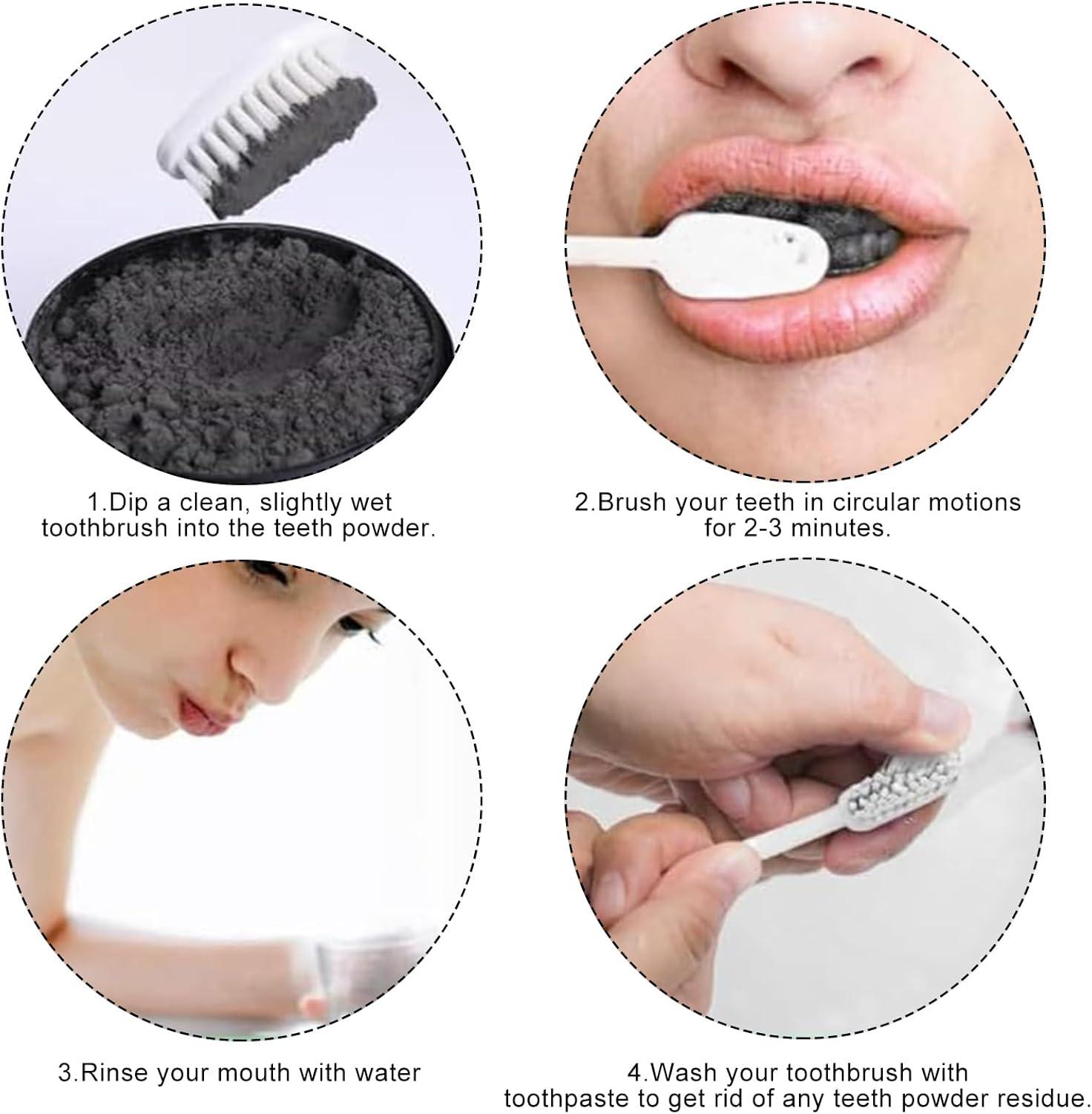 Roinaaid Coconut Shell Tooth Whitening Powder - 4 Pieces for Bright ...