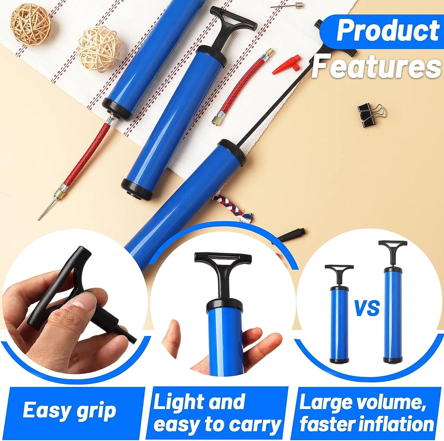 Pro Turbo 3 Set Ball Pump - 10 Portable Hand Air Inflator Kit for ...