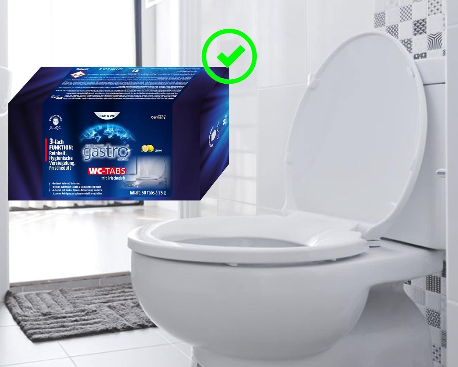 Schillings Gastro Global Toilet Cleaning Tablets Lemon Fragrance 3 ...