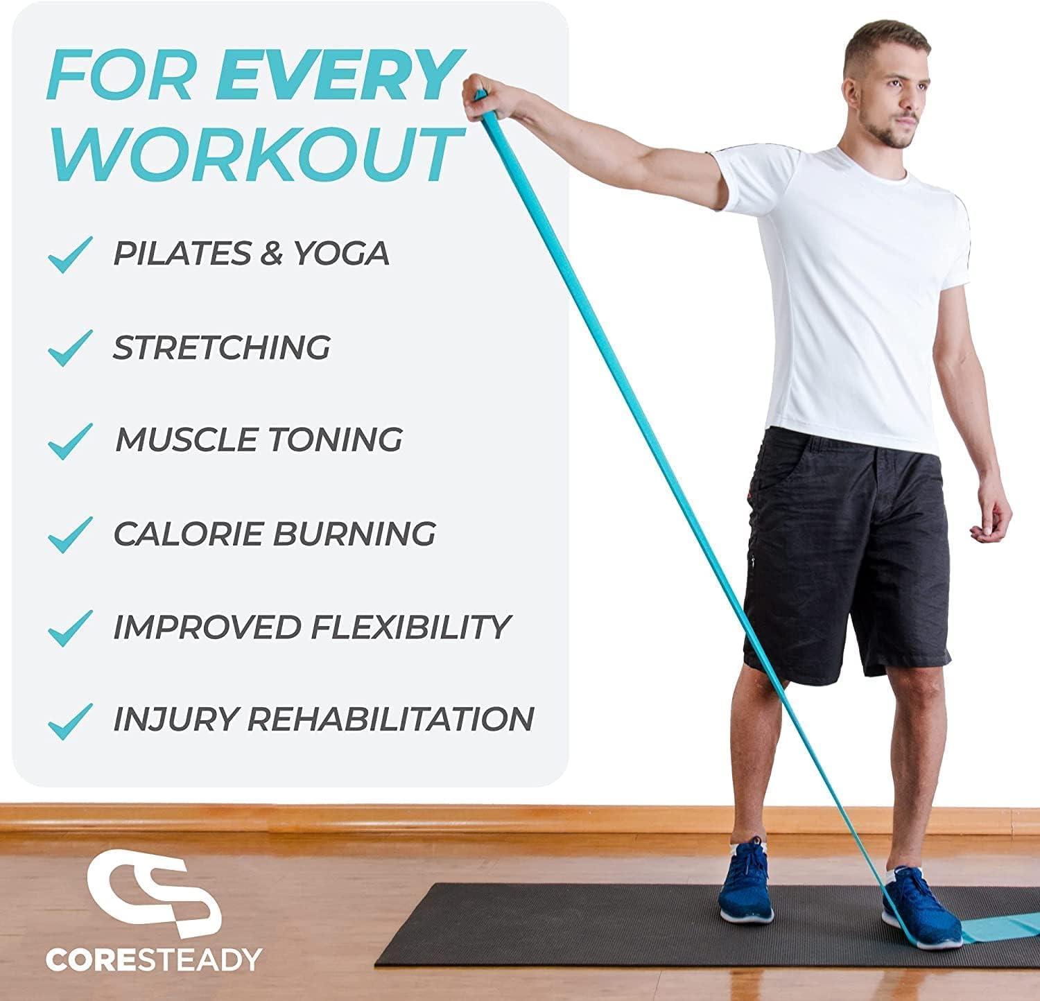 Coresteady Resistance Band 2 Metre - For Men & Women | Build Strength ...