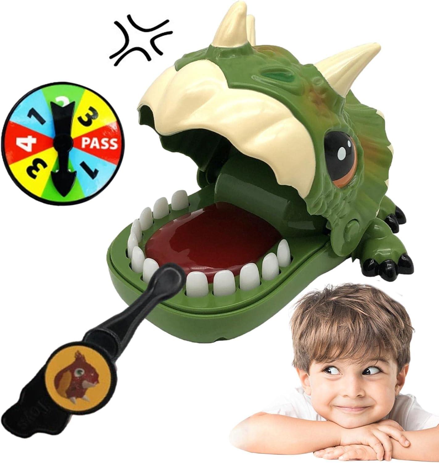 EAYOLY Funny Dinosaur Teeth Game | Triceratops Teeth Toy for Kids ...