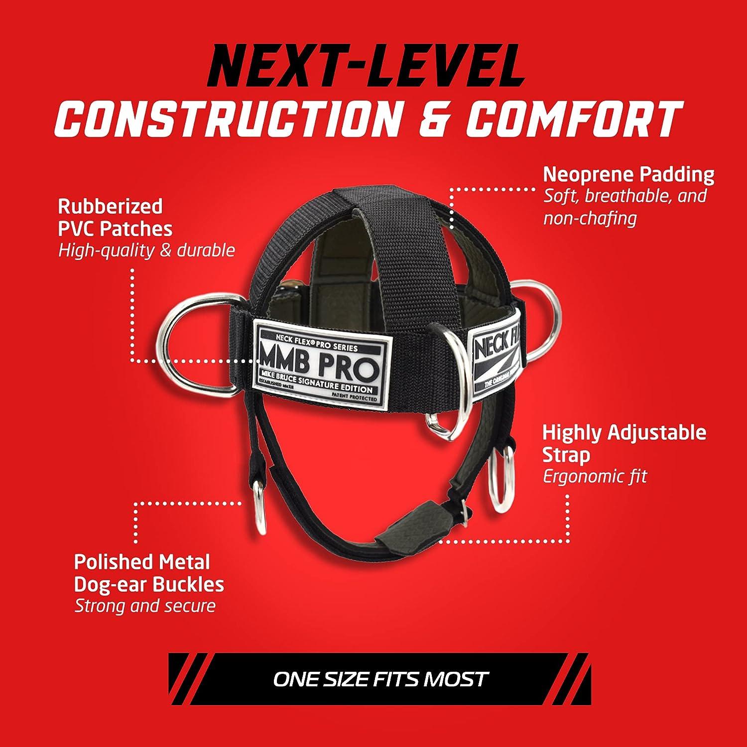 Neck Flex - MMB Pro Series Muscle Trainer Kit | Heavy-Duty Head Harness ...