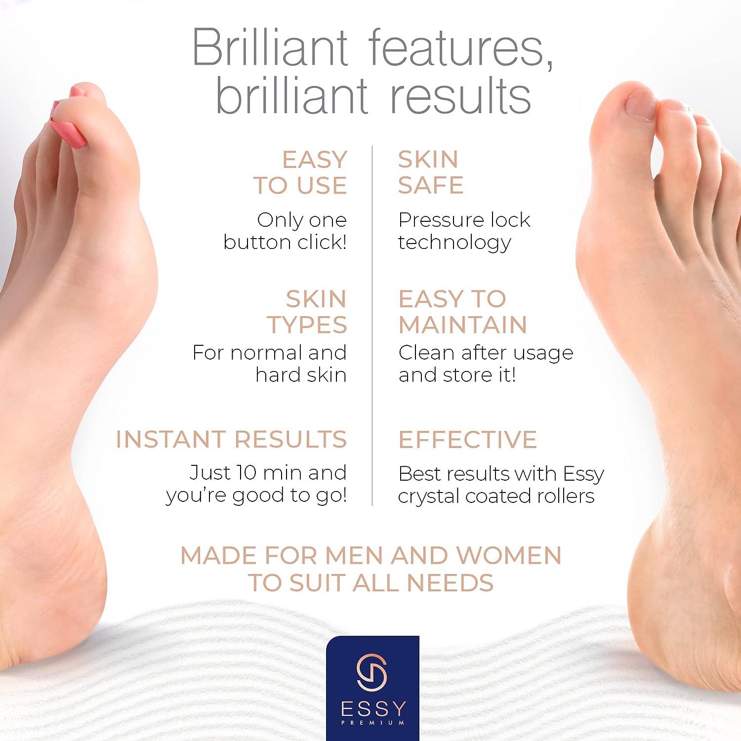 Essy Electric Foot Callus Remover Kit - Dead Skin Remover for Feet ...