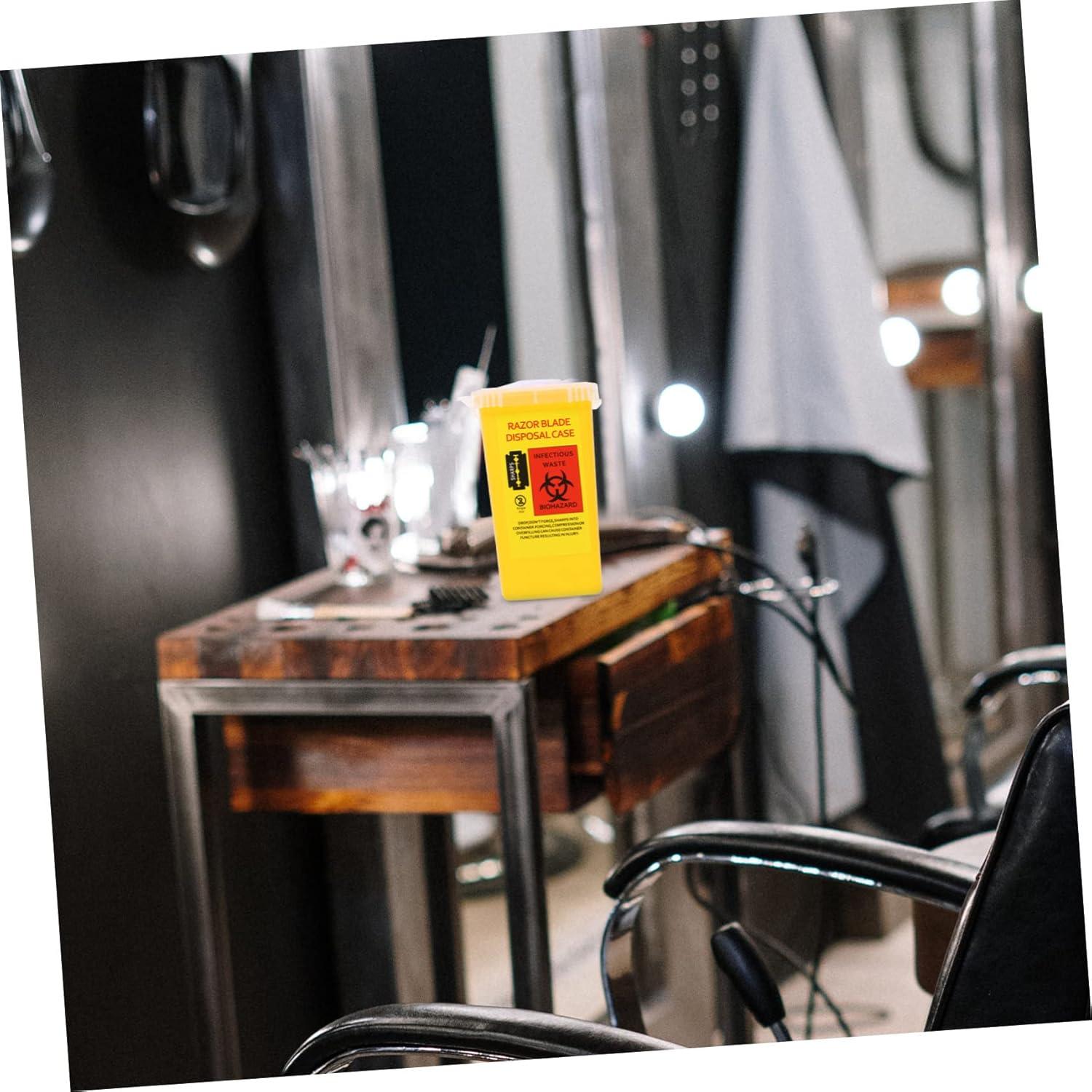 Razor Disposal Mini-Shaver Waste Bucket - Small Plastic Container for ...