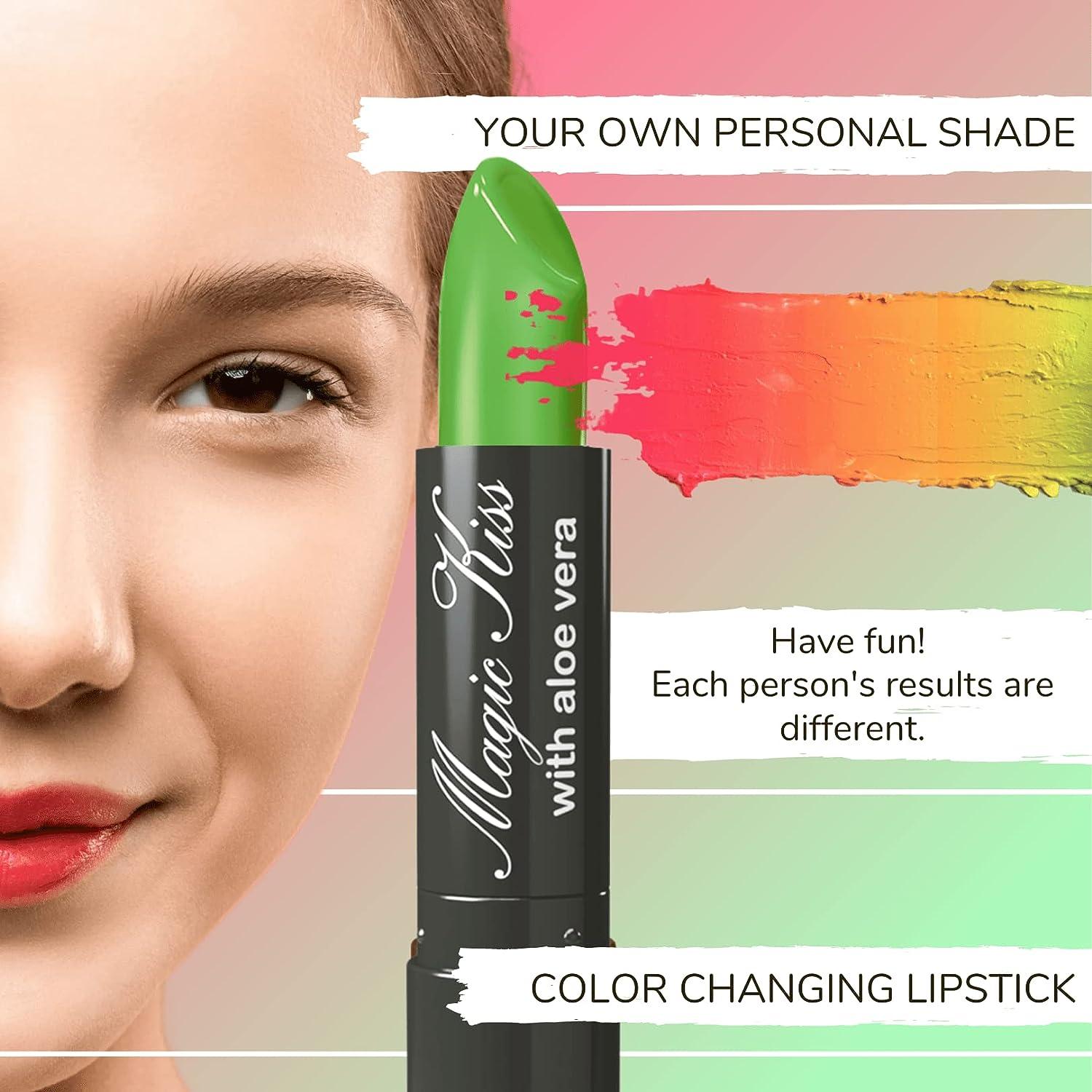 Magic Kiss Color Changing Aloe Vera Lipstick Set (Pack of 12) - Colors ...