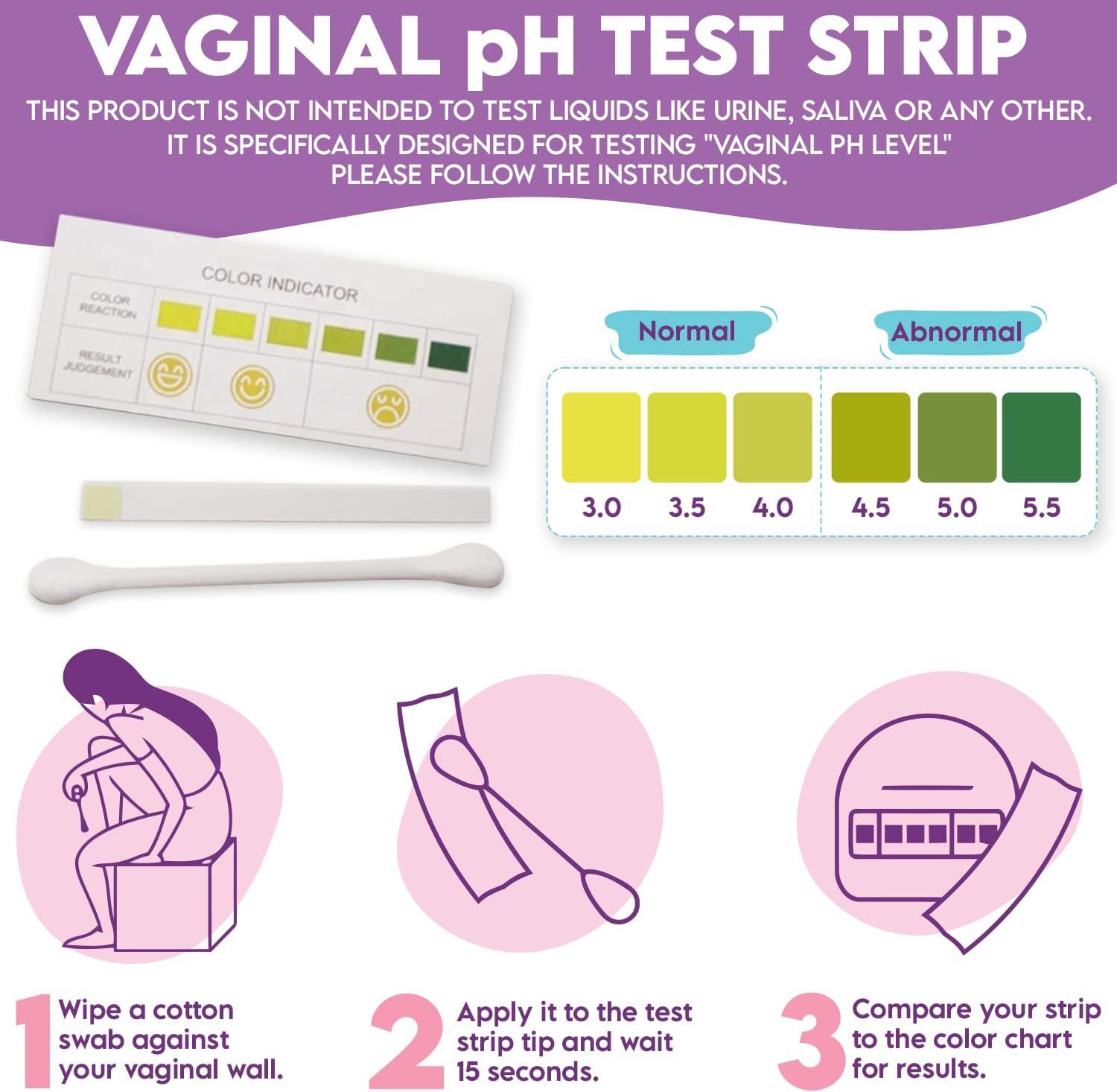 EcoBlossom Vaginal pH Test Strips - 15 Count Pack - Monitor pH Balance ...