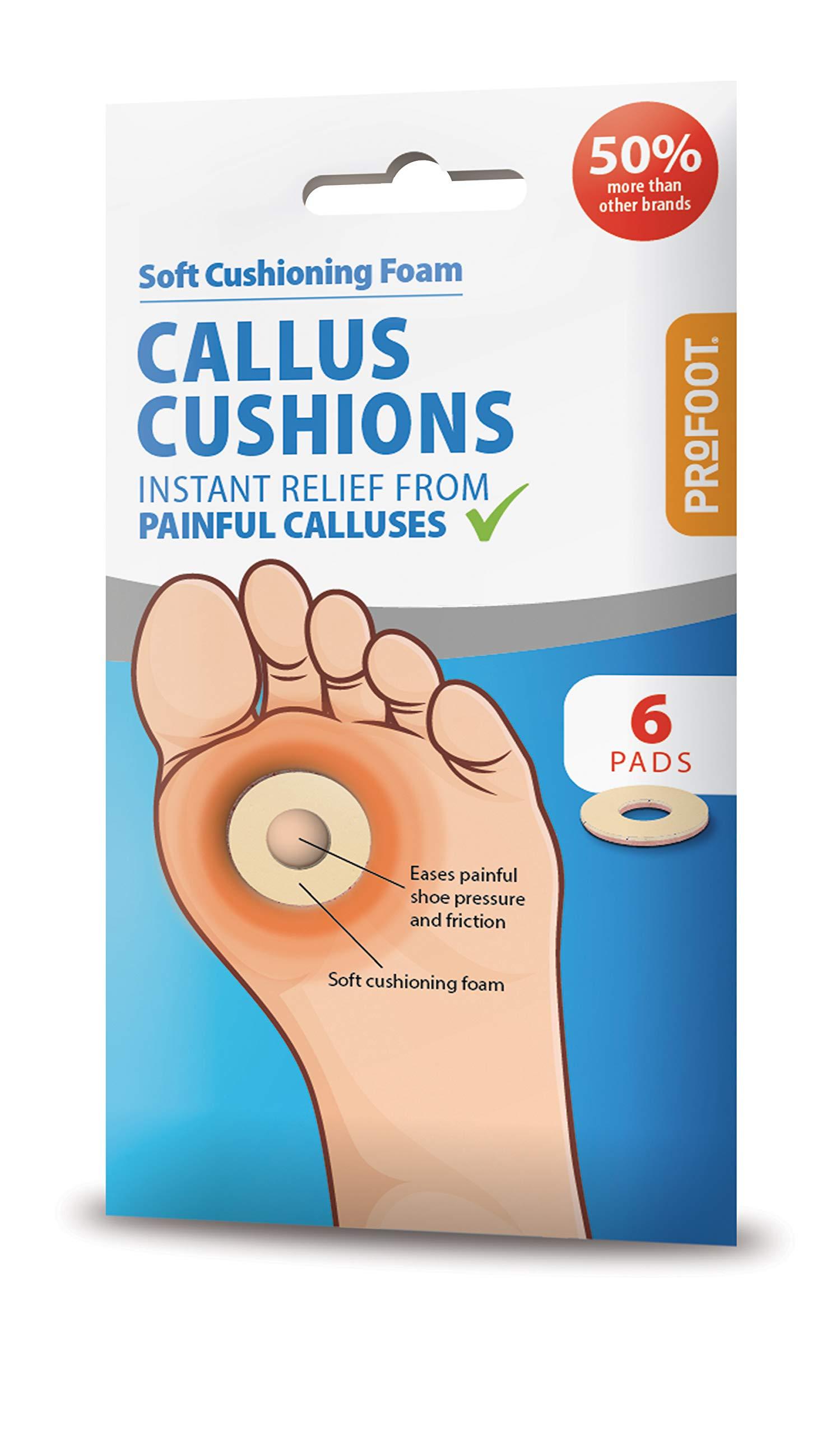 Profoot Callus Cushions - 2 Pack (12 Cushions) for Pain Relief ...