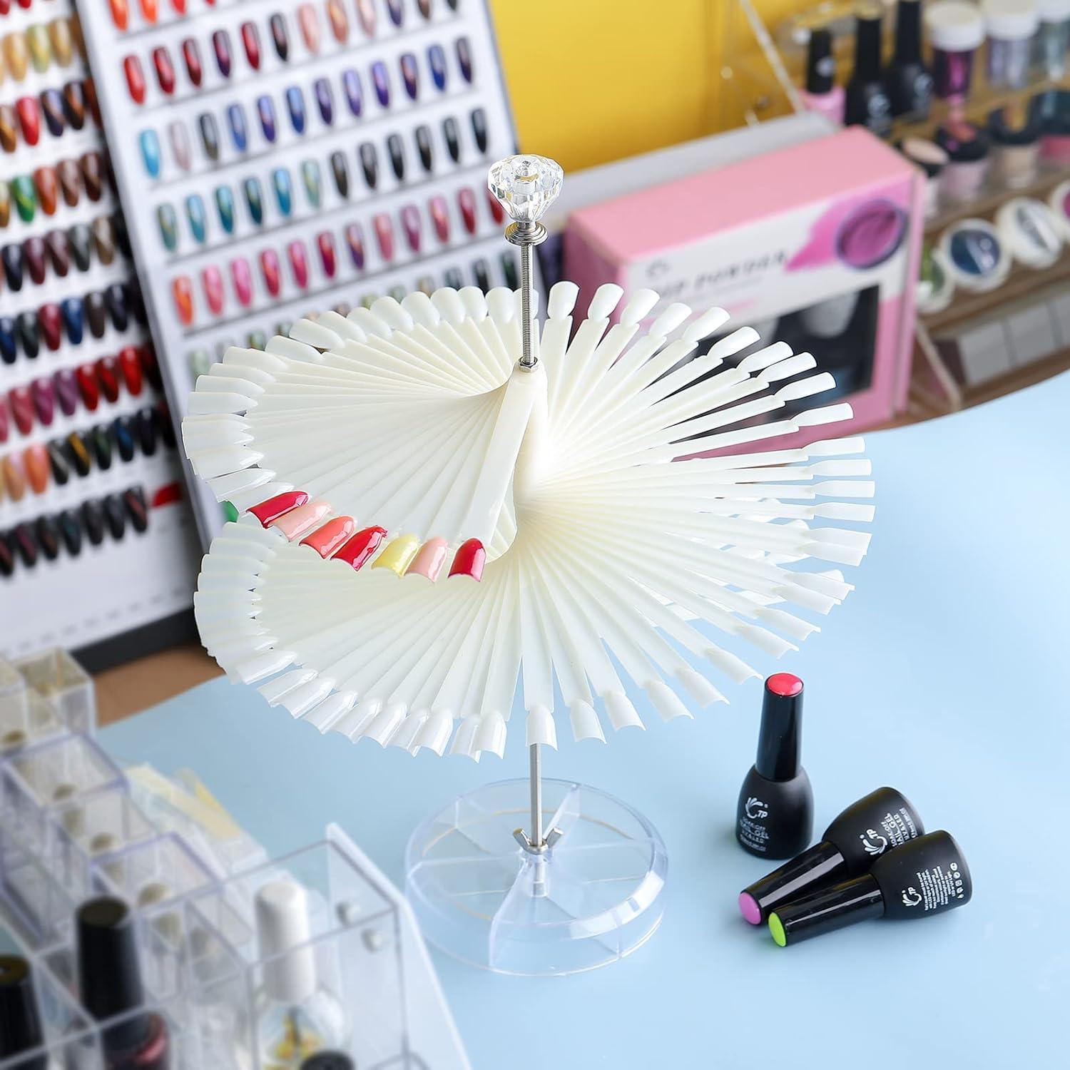 BNG Nail Color Wheel Display 120pcs - Professional Fan-shaped Nail Art ...