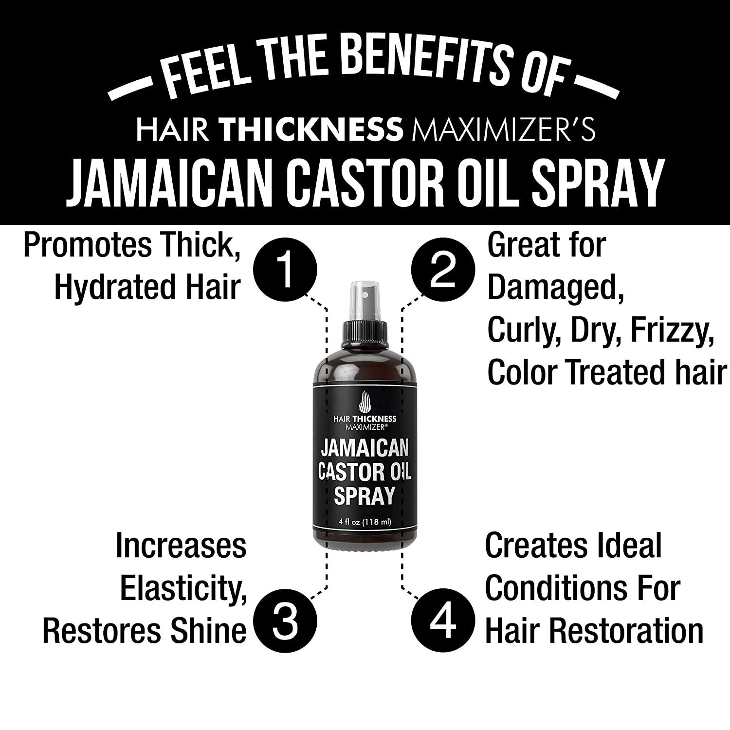 Organic Jamaican Black Castor Oil Spray for Hair Growth - Pure ...