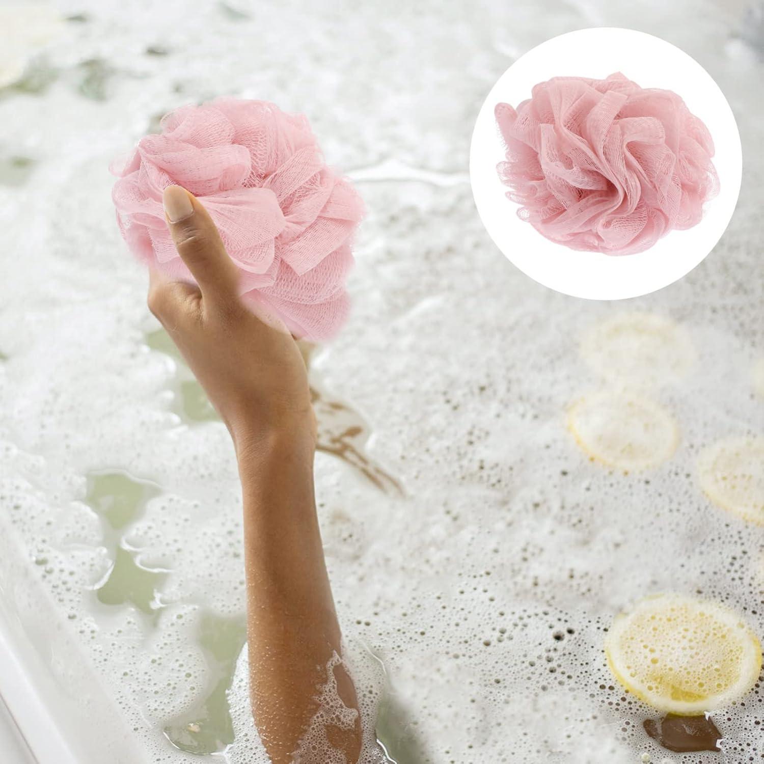 Exceart Pink Bathroom Balls for Children - 3-Piece Body Washing Set ...