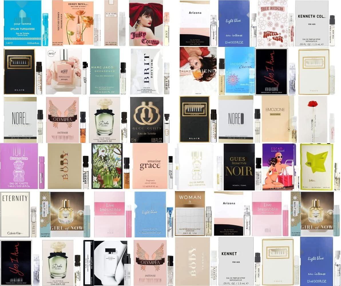 Women's Designer Perfume Sampler Lot Discovery Set x 15 Sample Vials ...
