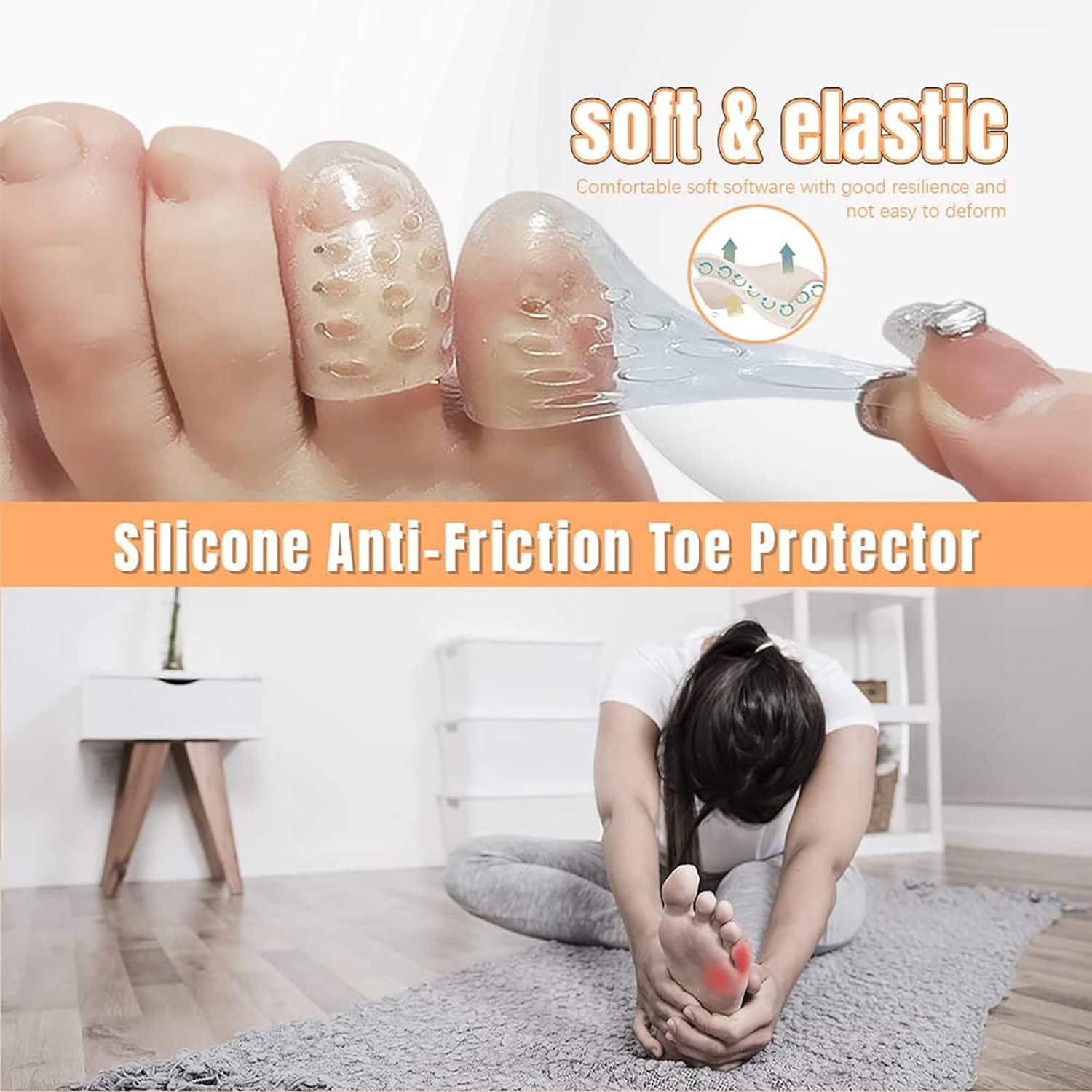 Silicone Gel Toe Caps - 10PCS | Anti-Friction Toe Protector for Corns ...
