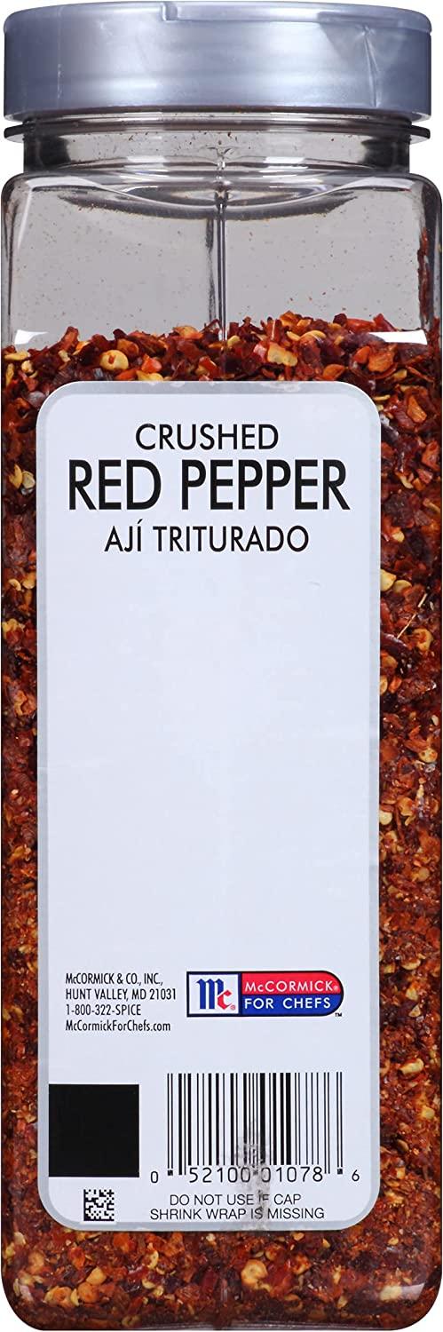 McCormick Culinary Crushed Red Pepper Flakes 13 oz - Perfect for Pizza ...