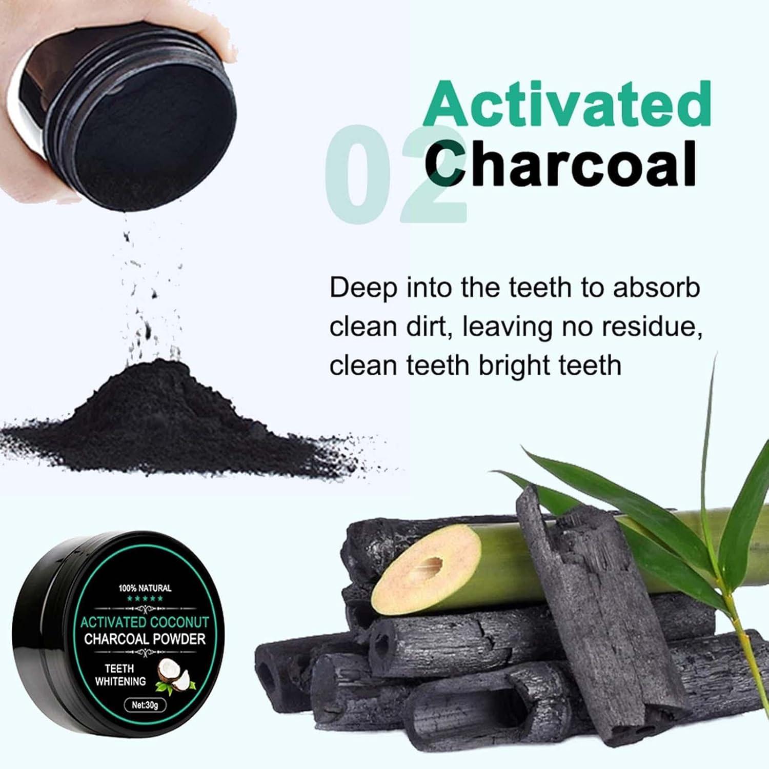 Activated Charcoal Toothpaste Powder - 30g | Natural Whitening ...