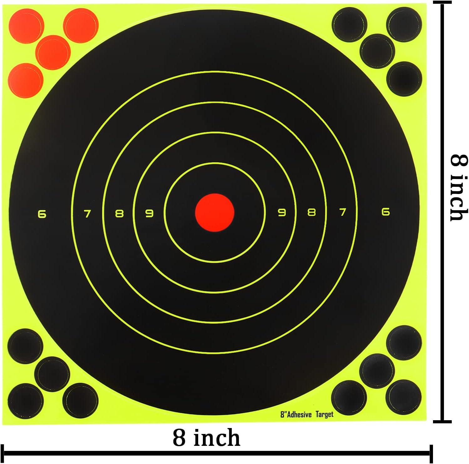 Shooting Targets 10 Pack/20 Pack/40 Pack,8 inch Reactive Splatter ...