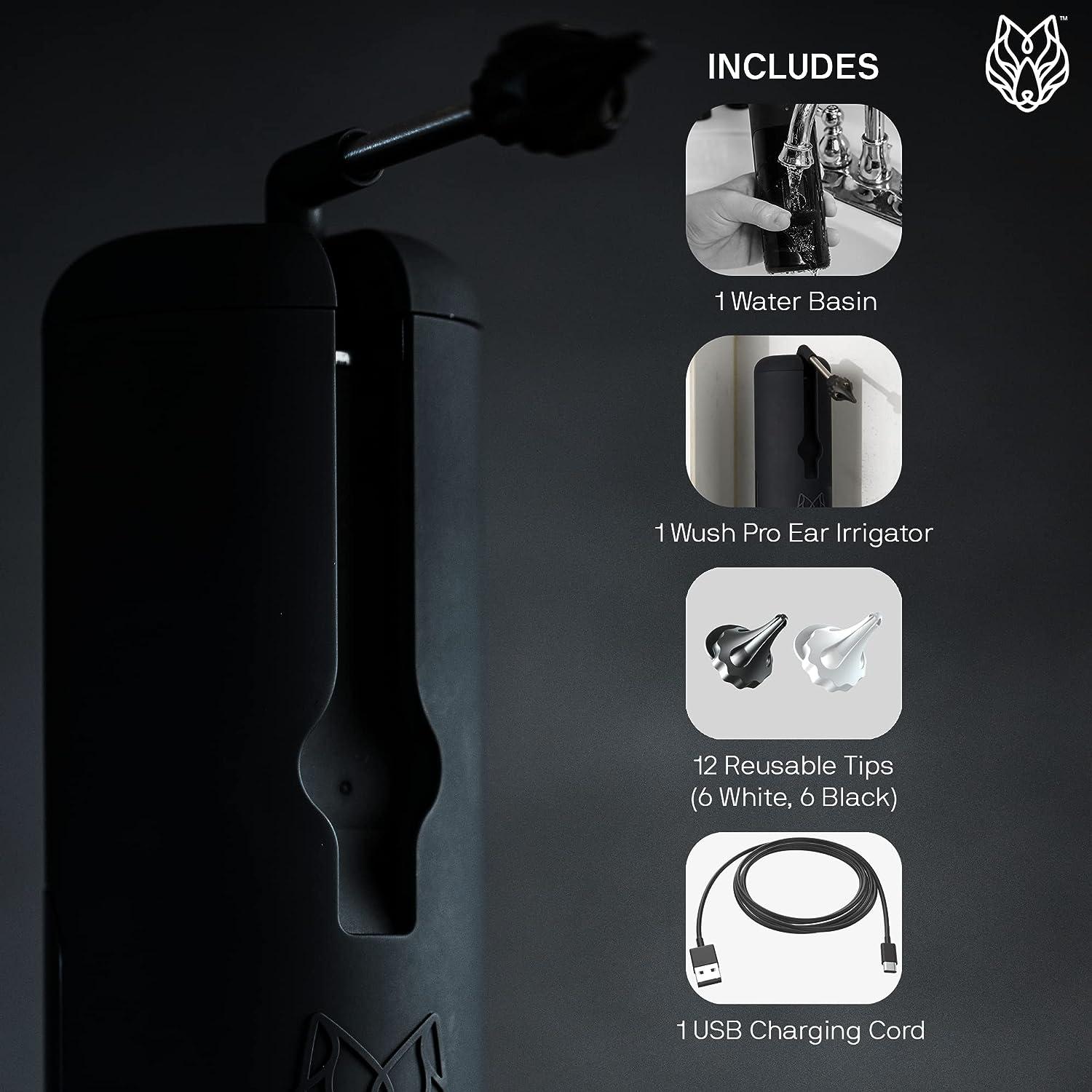 Wush Pro Water Powered Ear Cleaner by Black Wolf - Electric Triple Jet ...