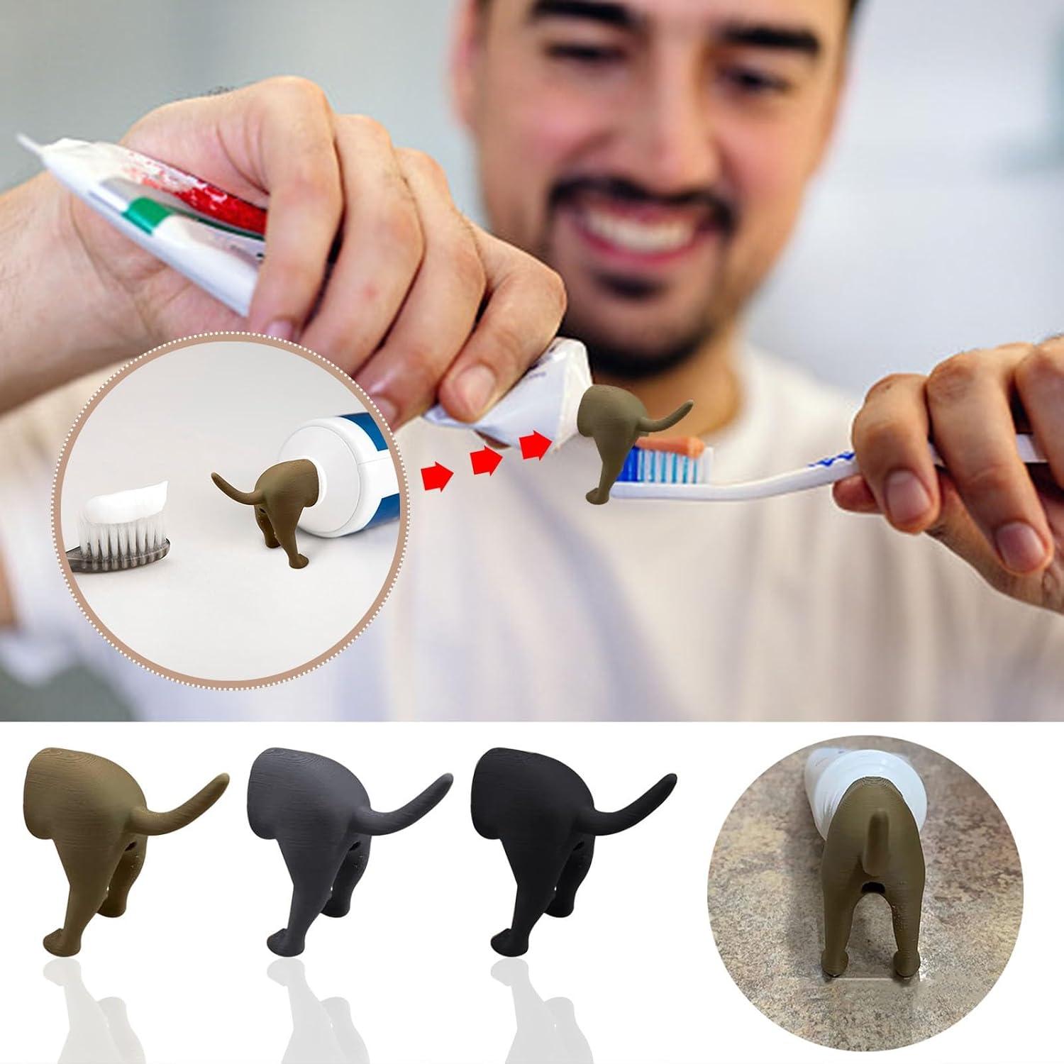 Dog Internal Form Toothpaste Lid & Dispenser - Creative Funny Caps for ...