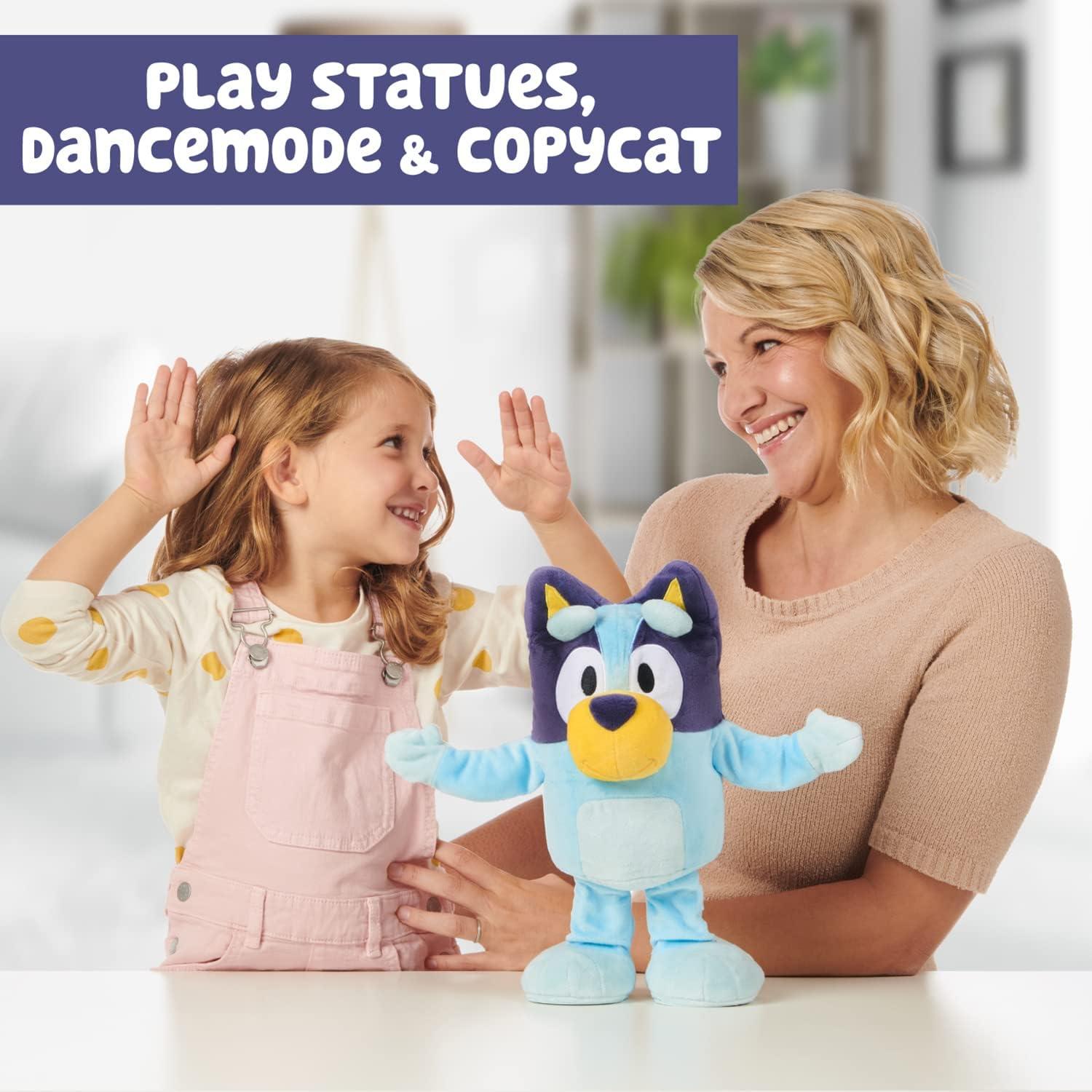 Bluey Dance and Play Talking Plush Toy - 4 Songs, 3 Games, 55 Phrases ...