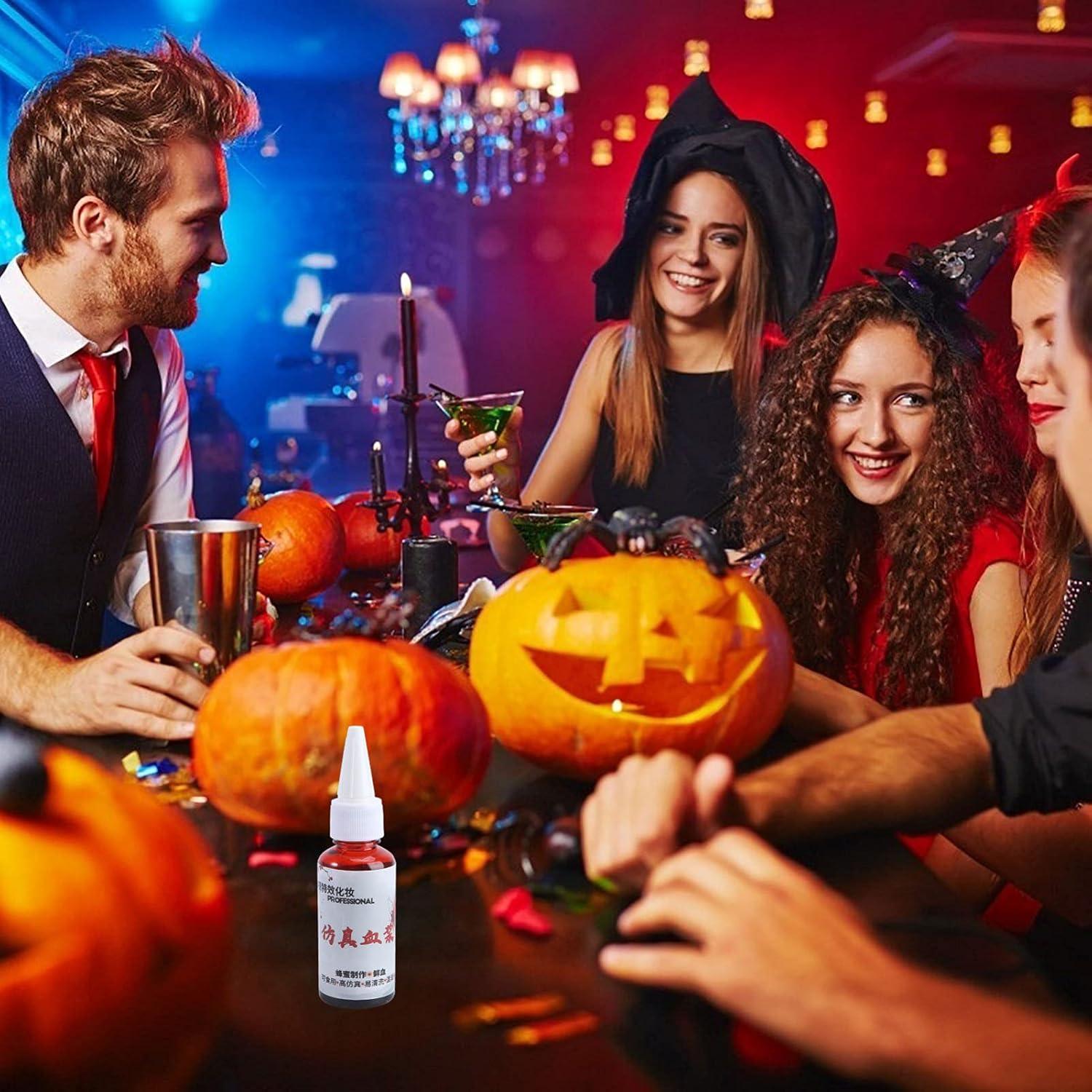Minkissy Halloween Makeup - Blood Plasma FX Artificial Blood for ...