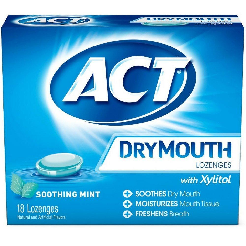 ACT Total Care Soothing Mint Dry Mouth Lozenges - 18 Count | Refresh ...