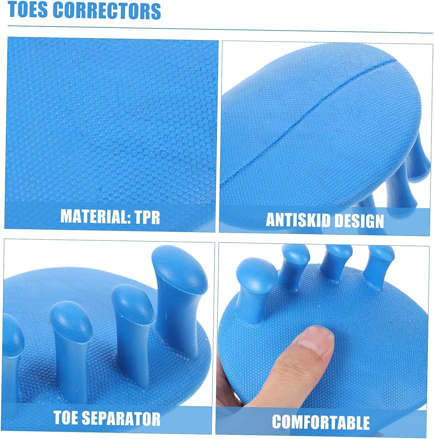 Blue Sponge Toe Separators Set - 4 Pairs for Women - Toe Splitter ...