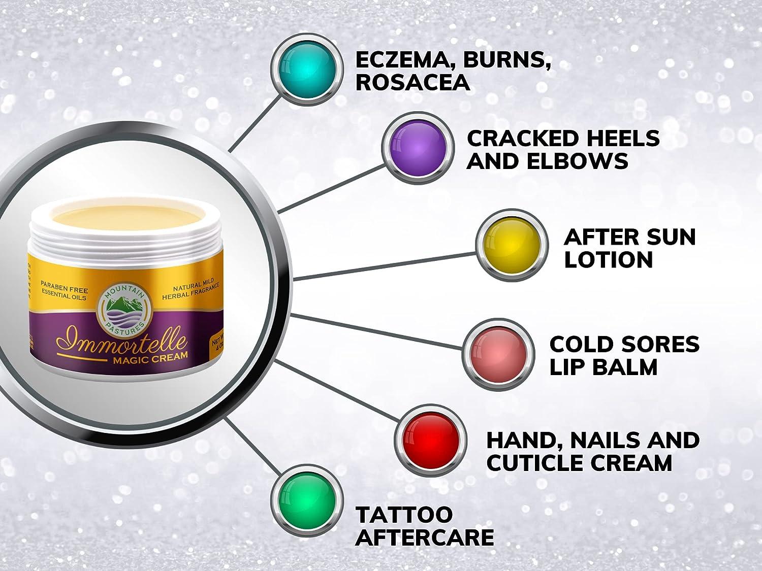 Immortelle Magic Cream 4 oz - Tesla's Origin Miracle Ointment for Cut ...