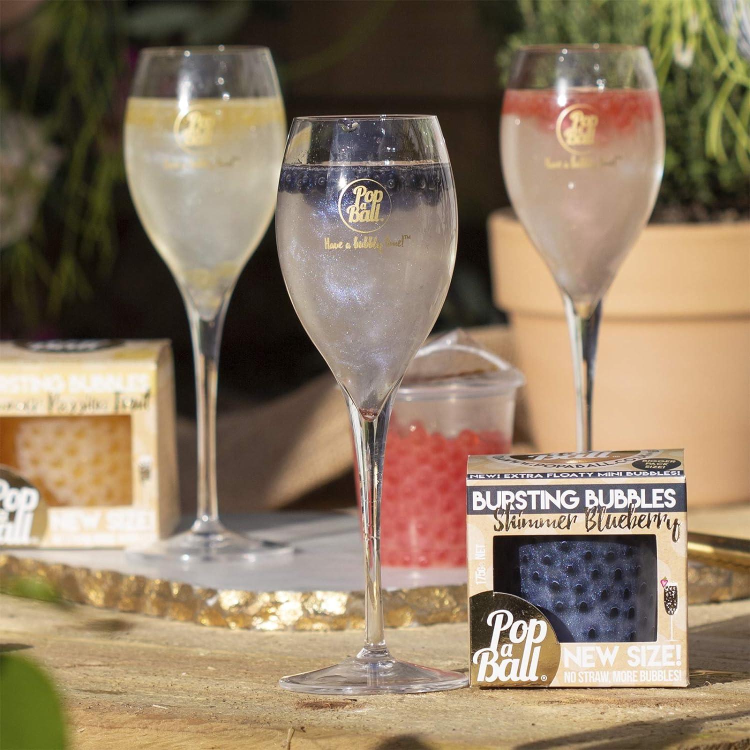 Popaball Shimmer Blueberry Bursting Bubbles 175g - Prosecco Gin ...