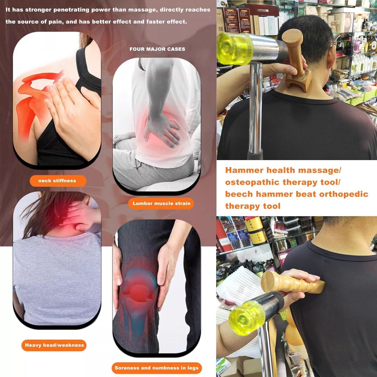 HAMMER-MASSAGE TOK SEET: 7PC Acupuncture Point Therapy Massager for ...