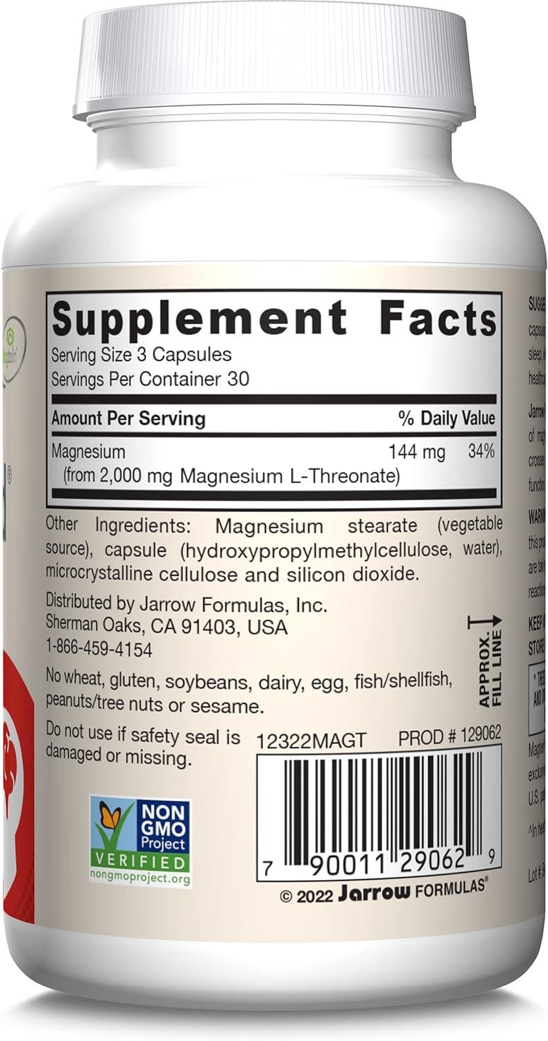 Jarrow Formulas MagMind 90 Capsules - Boost Cognitive Function & Memory