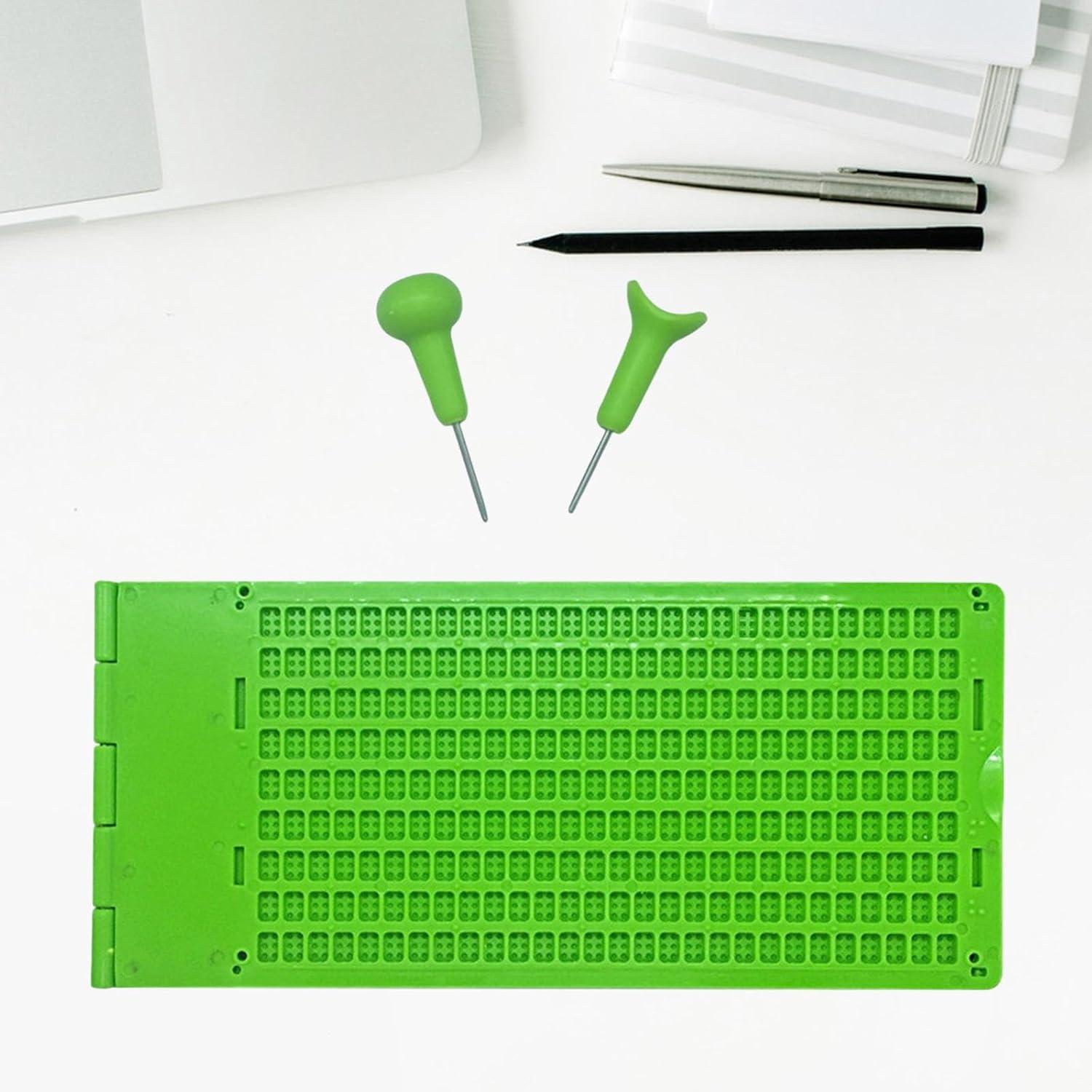 Kowaku Braille Writing Board - Portable Braille Learning Tool for Kids ...