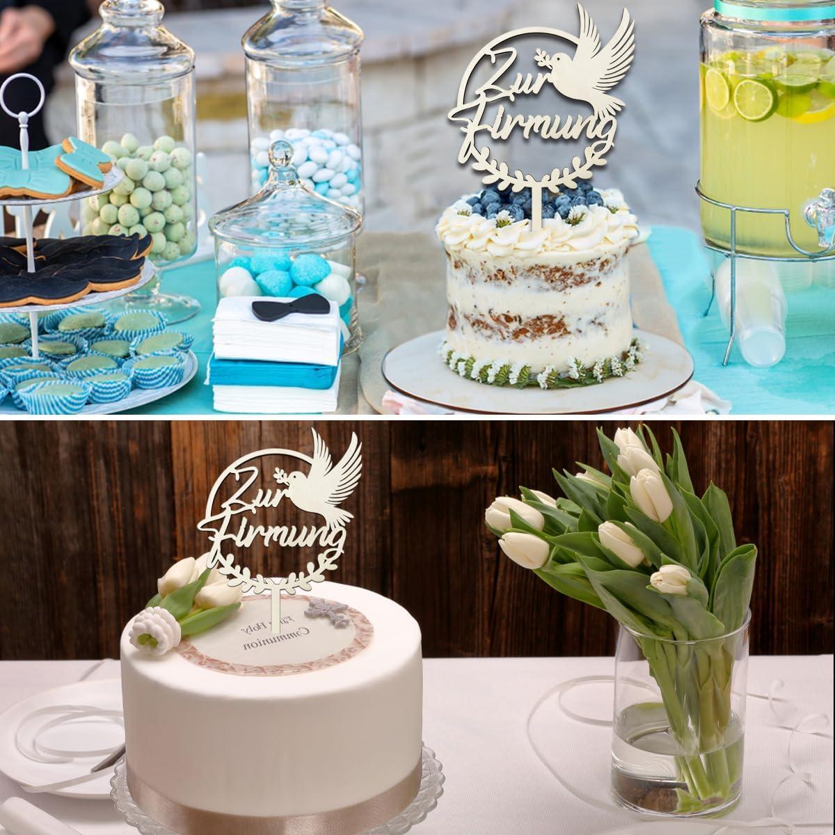 confirmation cake topper