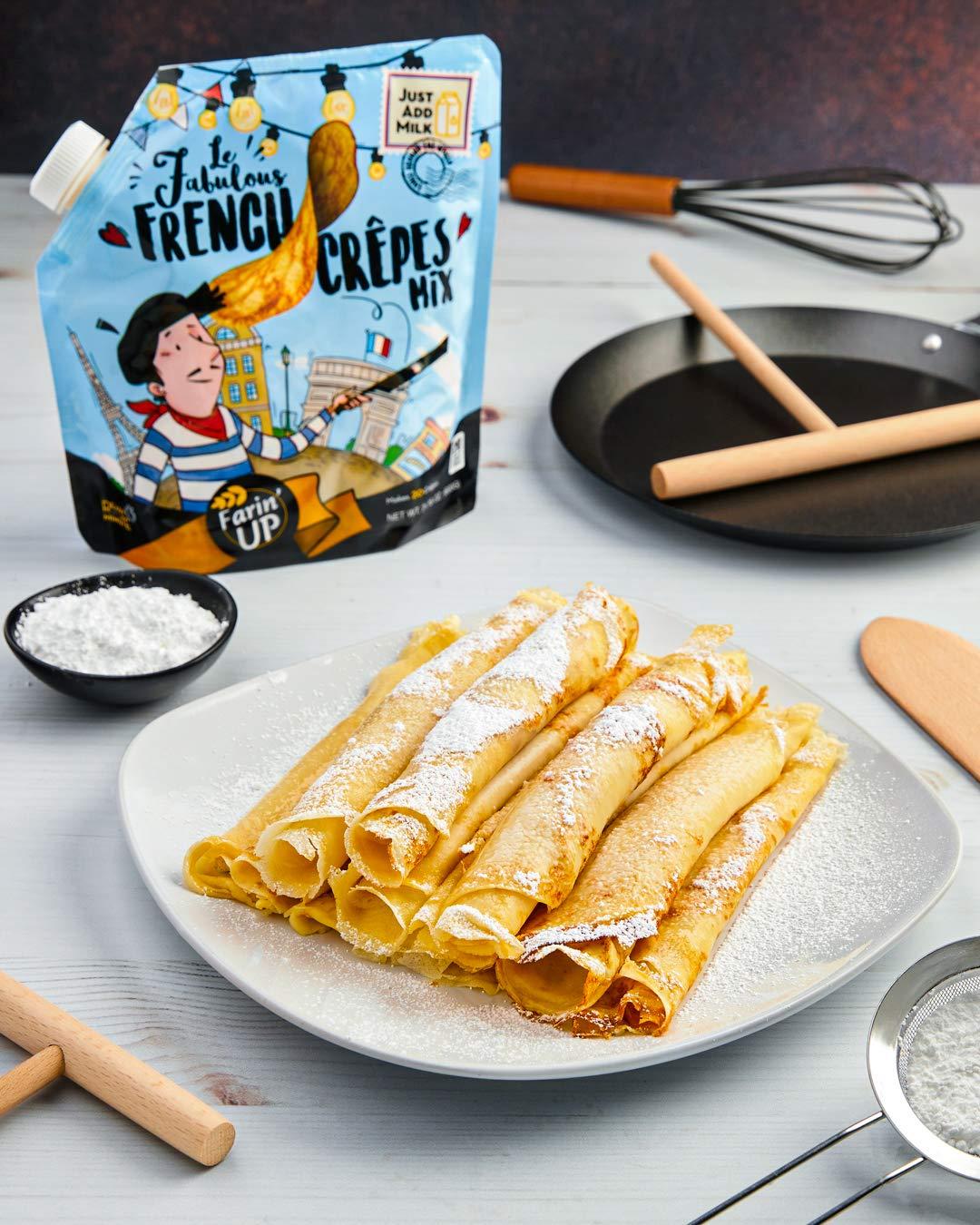 Farin'UP Non-GMO French Cr pes Mix - 21.16 oz - Makes 20 Crepes | Just Add Milk | Buy Now with ...