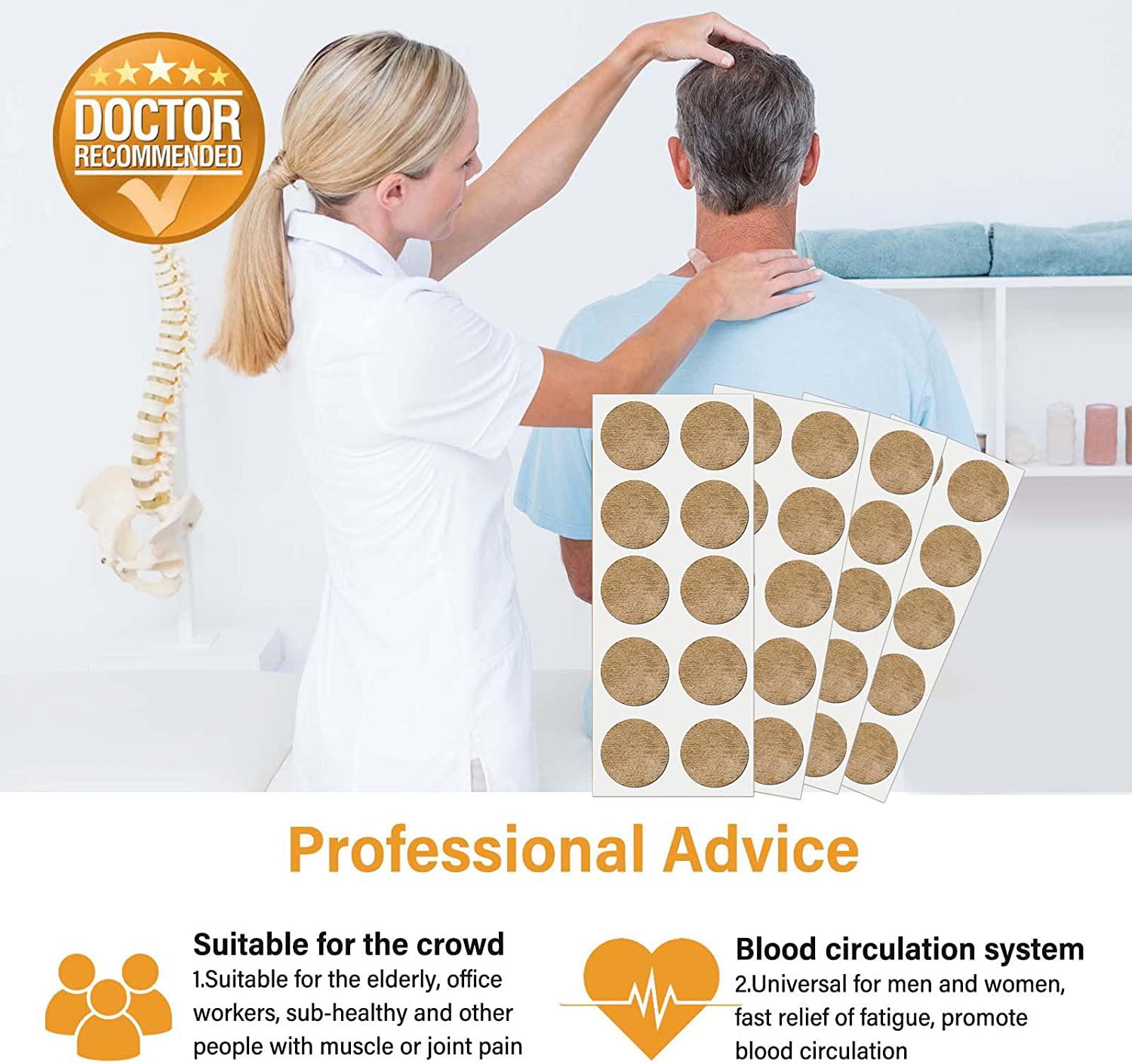 Magnetic Acupressure Patches for Body & Muscle Pain Relief - 500 Gauss ...