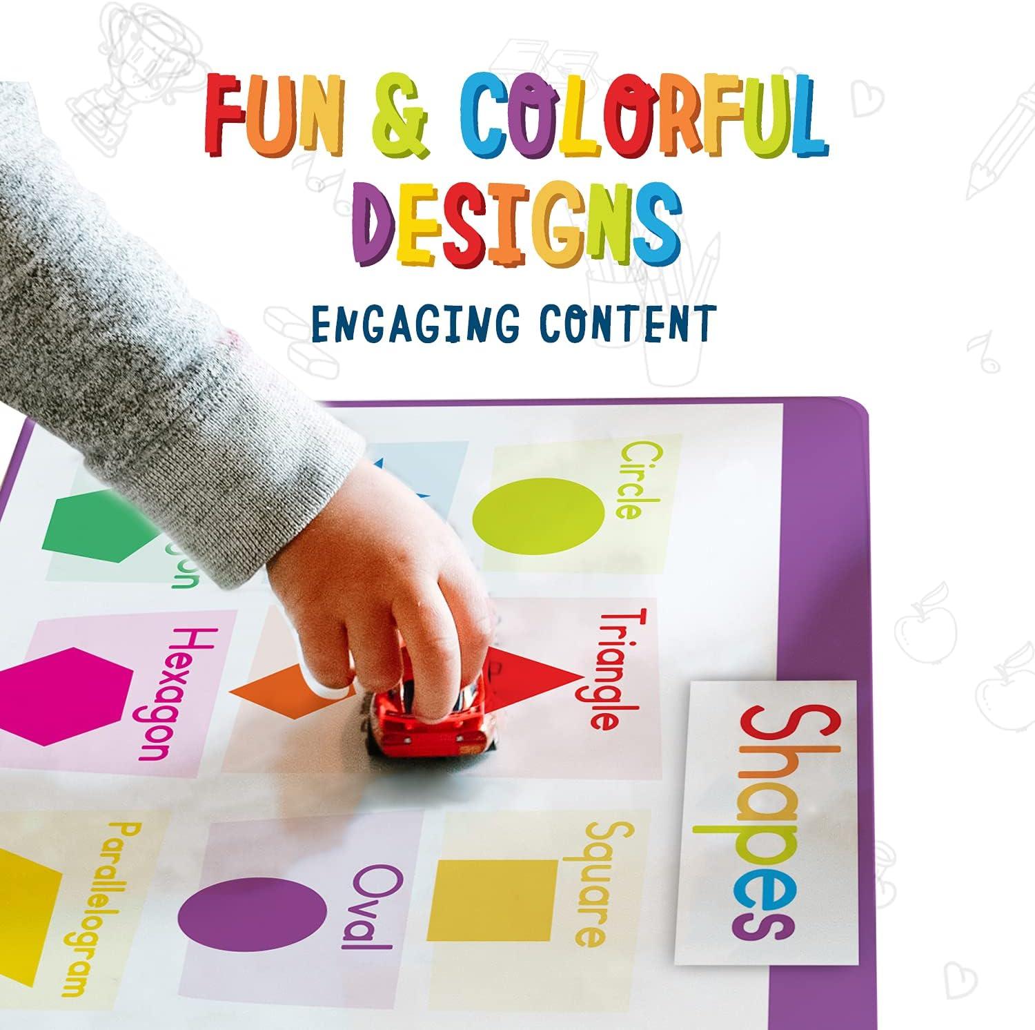 merka Kids Placemats Set - Non Slip Disposable Toddler Placemats with ...