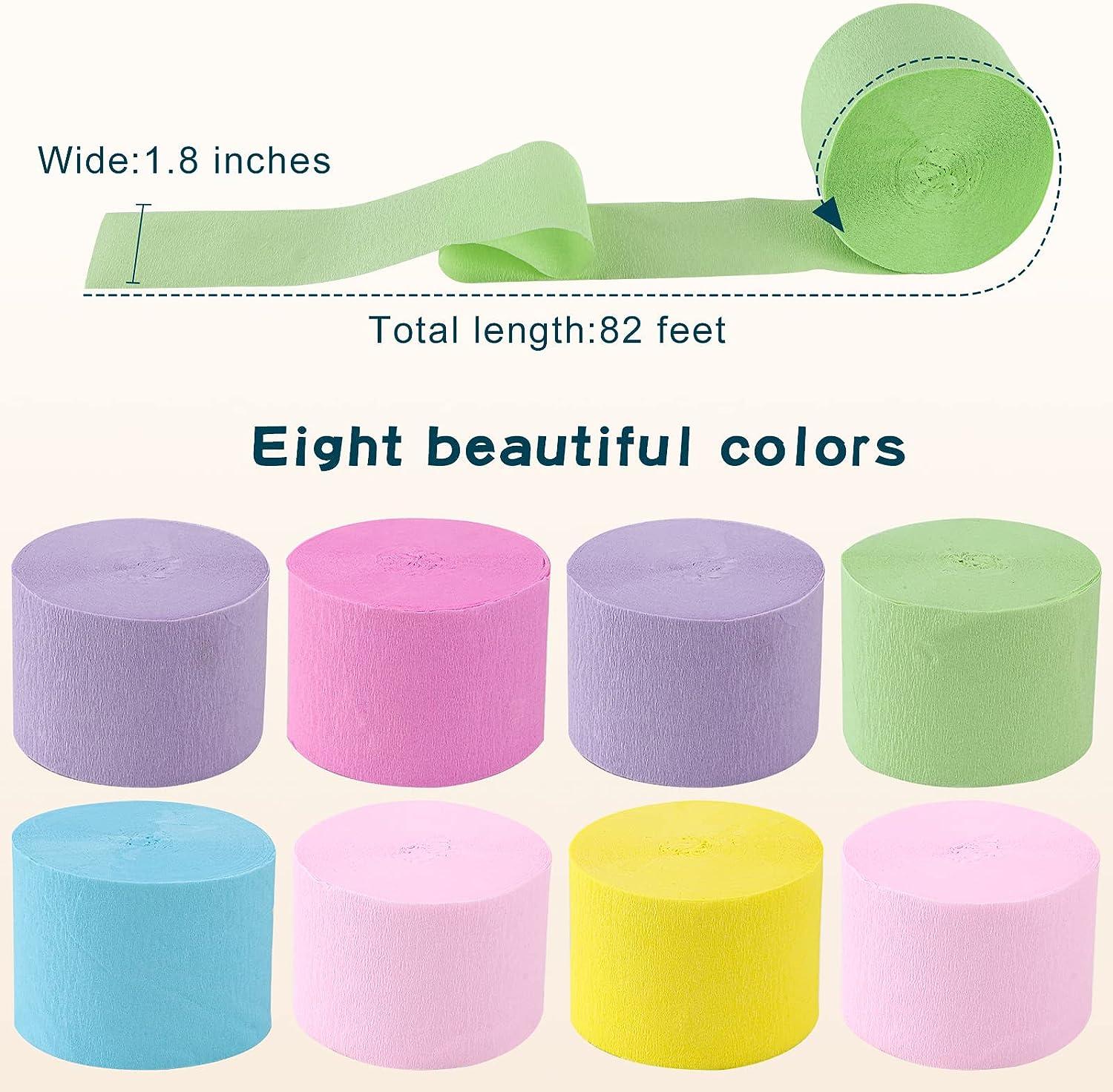 8 Rolls Crepe Paper Streamers for Wedding Streamers Birthday ...