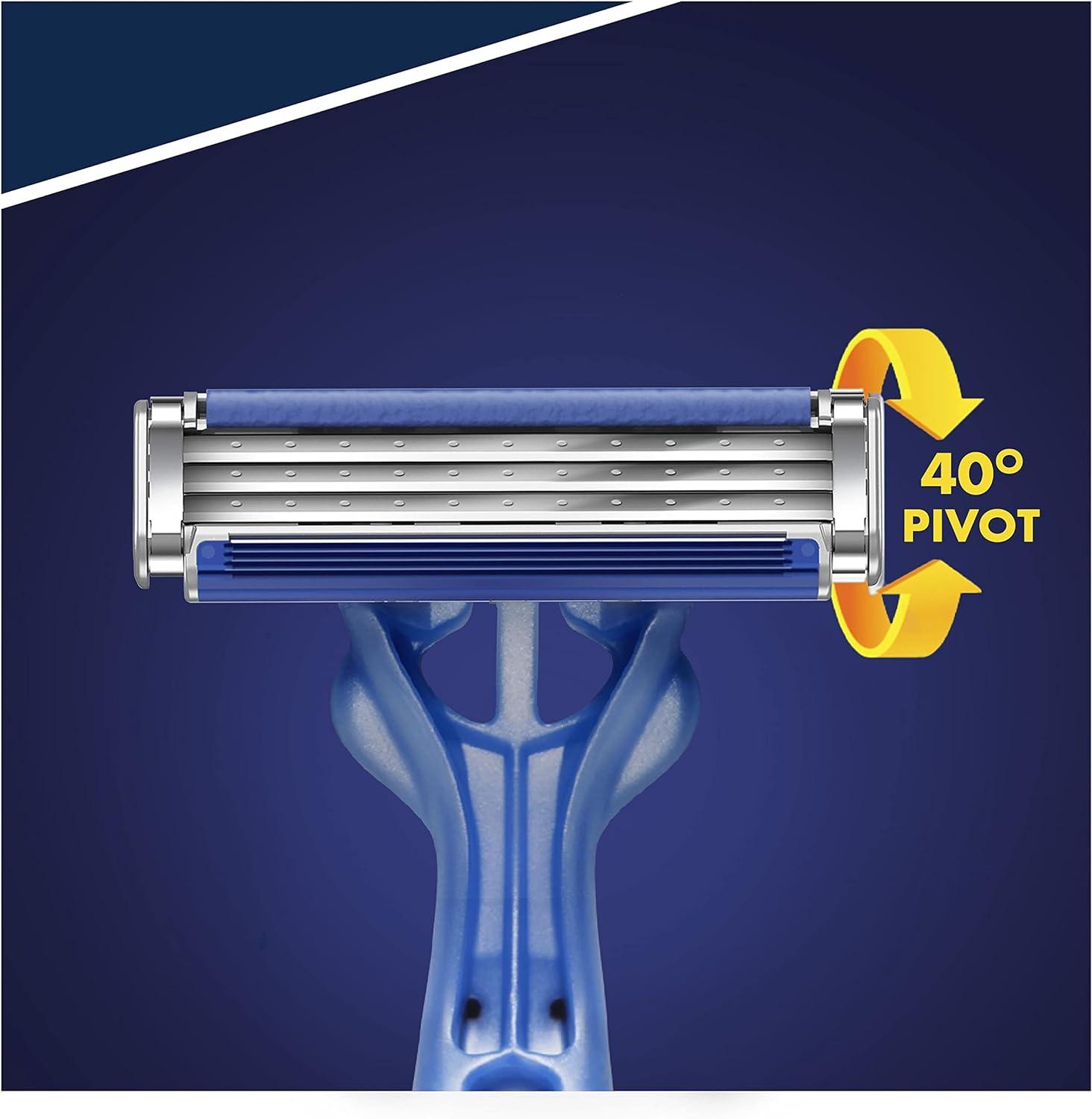 Gillette Blue 3 Smooth Disposable Razors for Men - 16 Pack ...