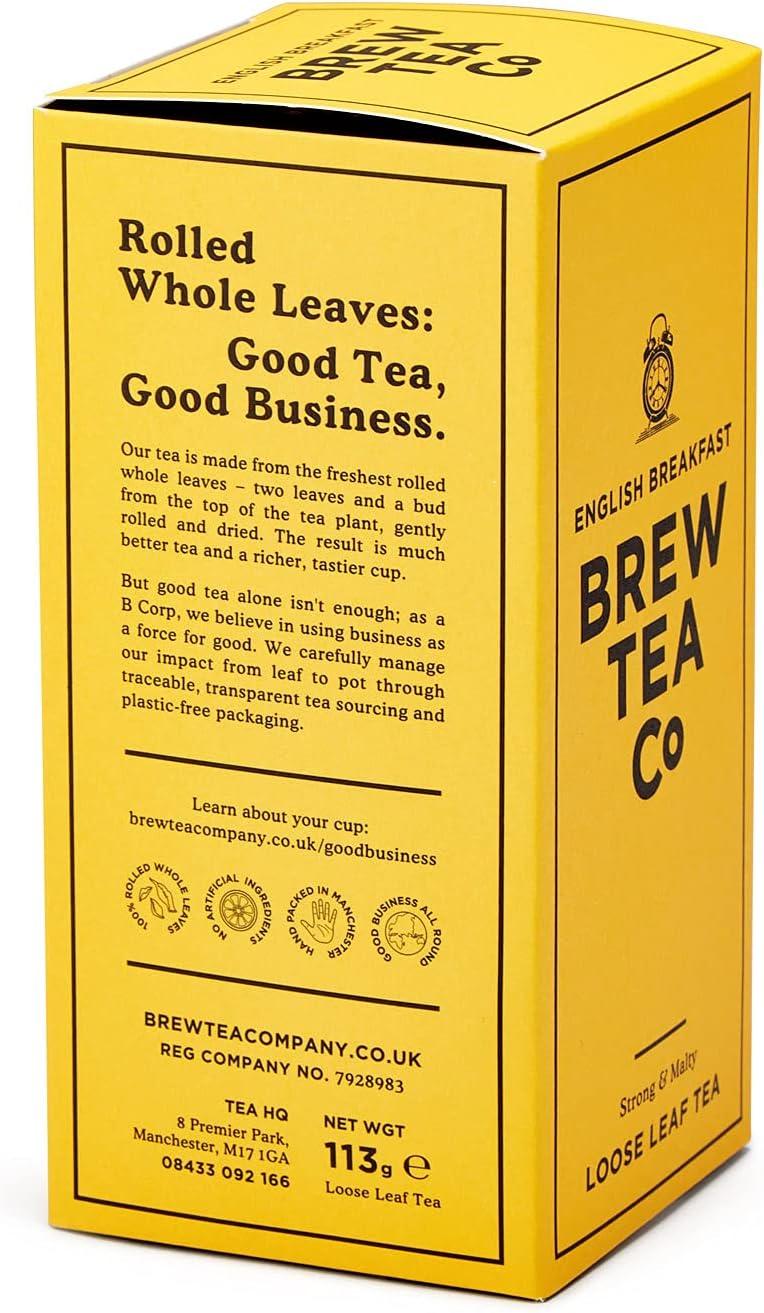 Brew Tea Co English Breakfast 113g Loose Leaf Tea - Strong & Malty ...