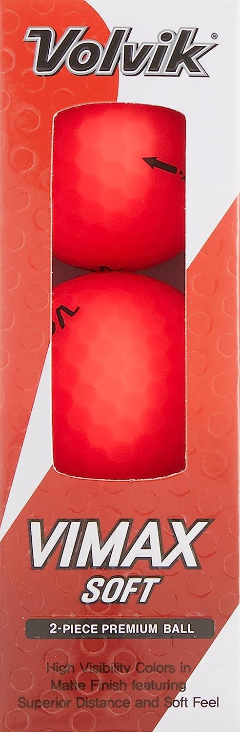 Volvik Vimax Soft Red Golf Balls - Pack of 12 | Buy Now with Express ...