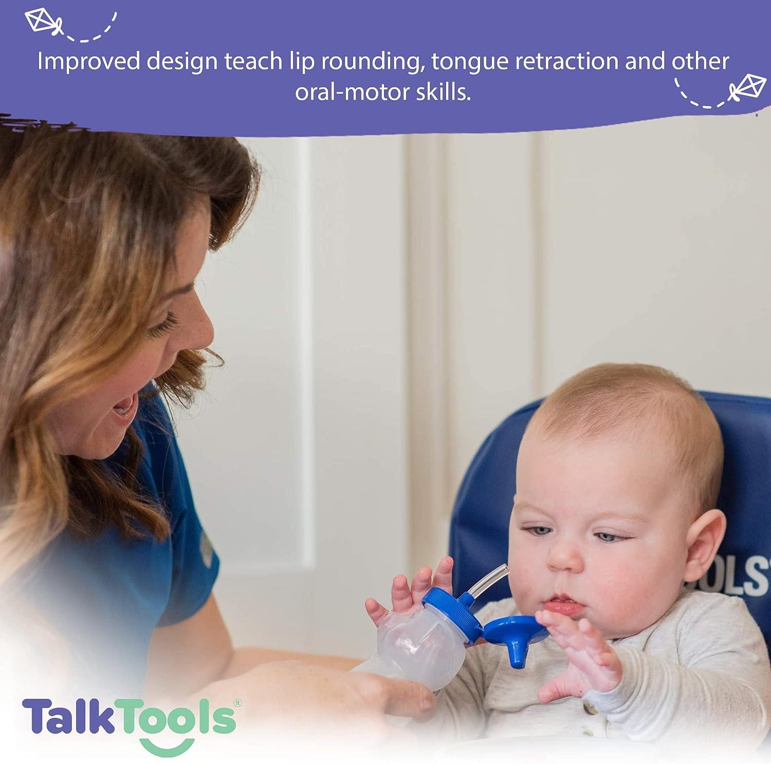 TalkTools Honey Bear Drinking Cup - Special Needs Assistive Cup with 2 ...
