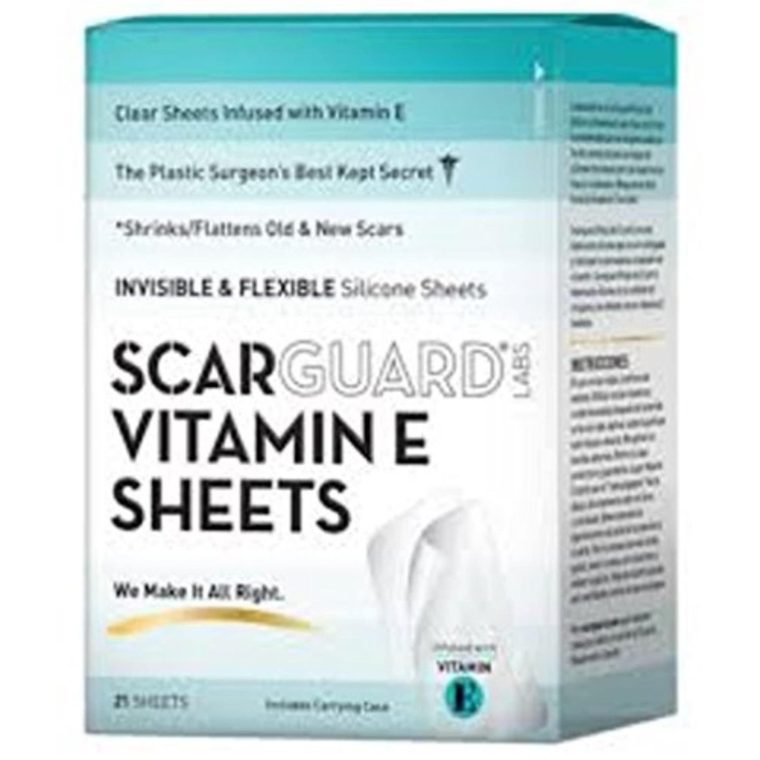 ScarGuard Silicone Scar Sheets 21 Count - Nearly Invisible Treatment ...